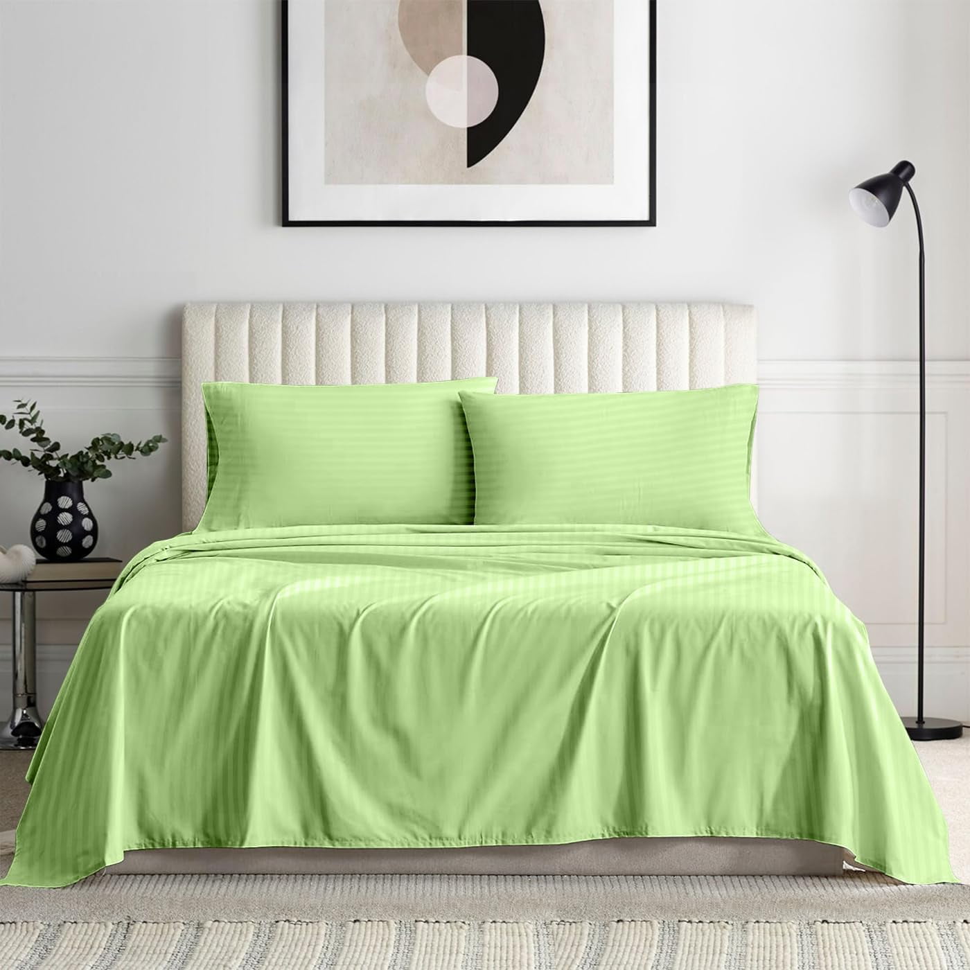 500-Thread Count Pure Egyptian Cotton Sheets, Super Queen (66" x 80 ...