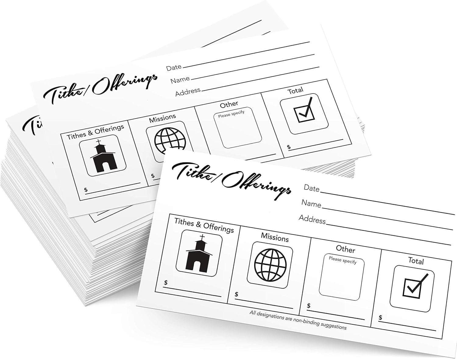 500 Tithes and Offering Envelopes for Church | Tithe Envelopes for ...