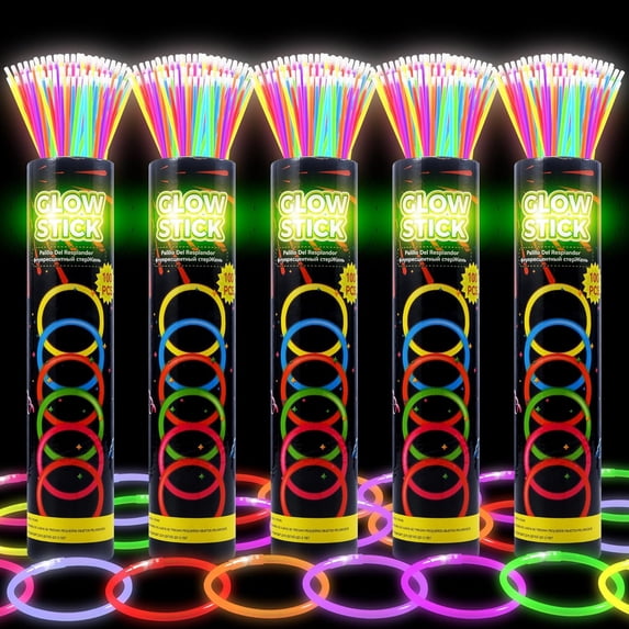 500 Ultra Bright Glow sticks,8" Glow Sticks Bulk,Glow Sticks For Kids ...