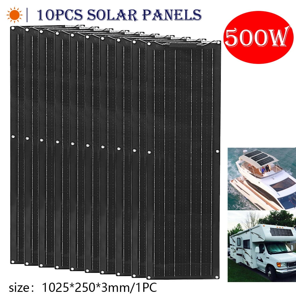500 Watt Home Solar Panel 500W 12V Bendable Flexible Solar High ...