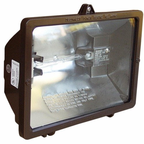 500 Watt Quartz Floodlight - White 120V - Walmart.com