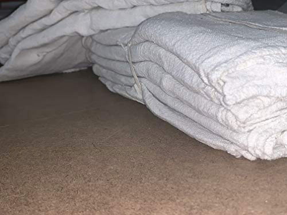 500 White Shop Towels/Mechanics Rags/Shop Rag/Oil Change Rag Grade B ...