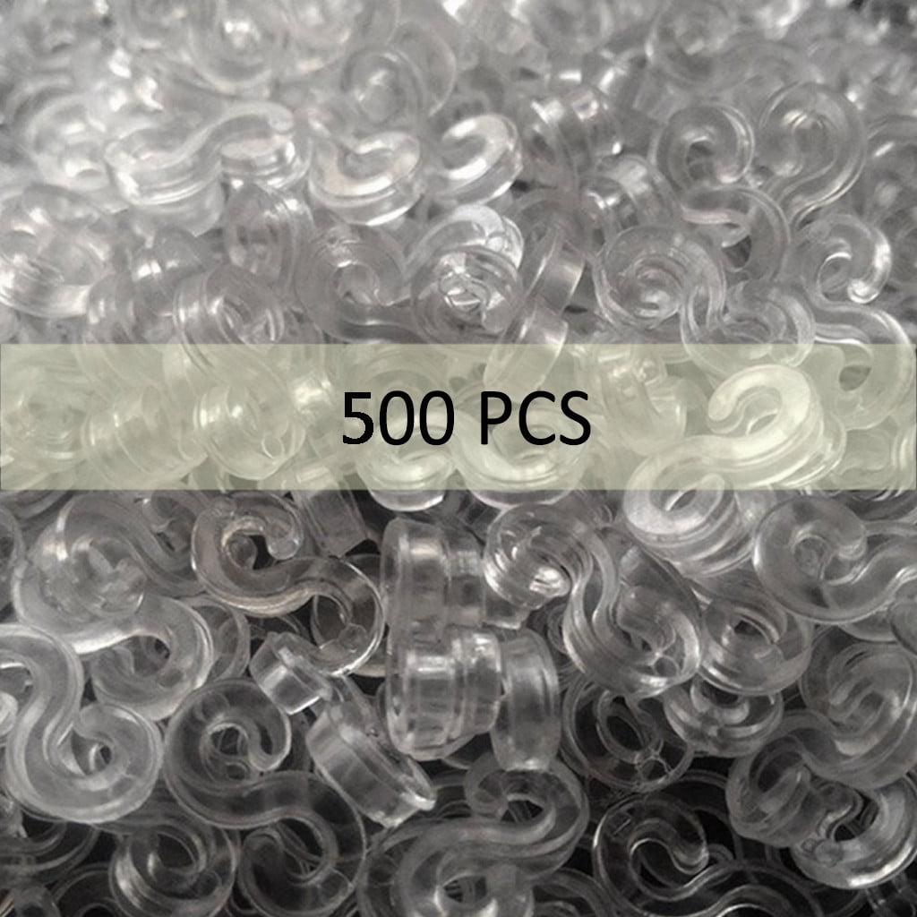 500 Woven Buckles,Clip Diy 500 For Bracelet Rubber Making Pcs S Kit For ...