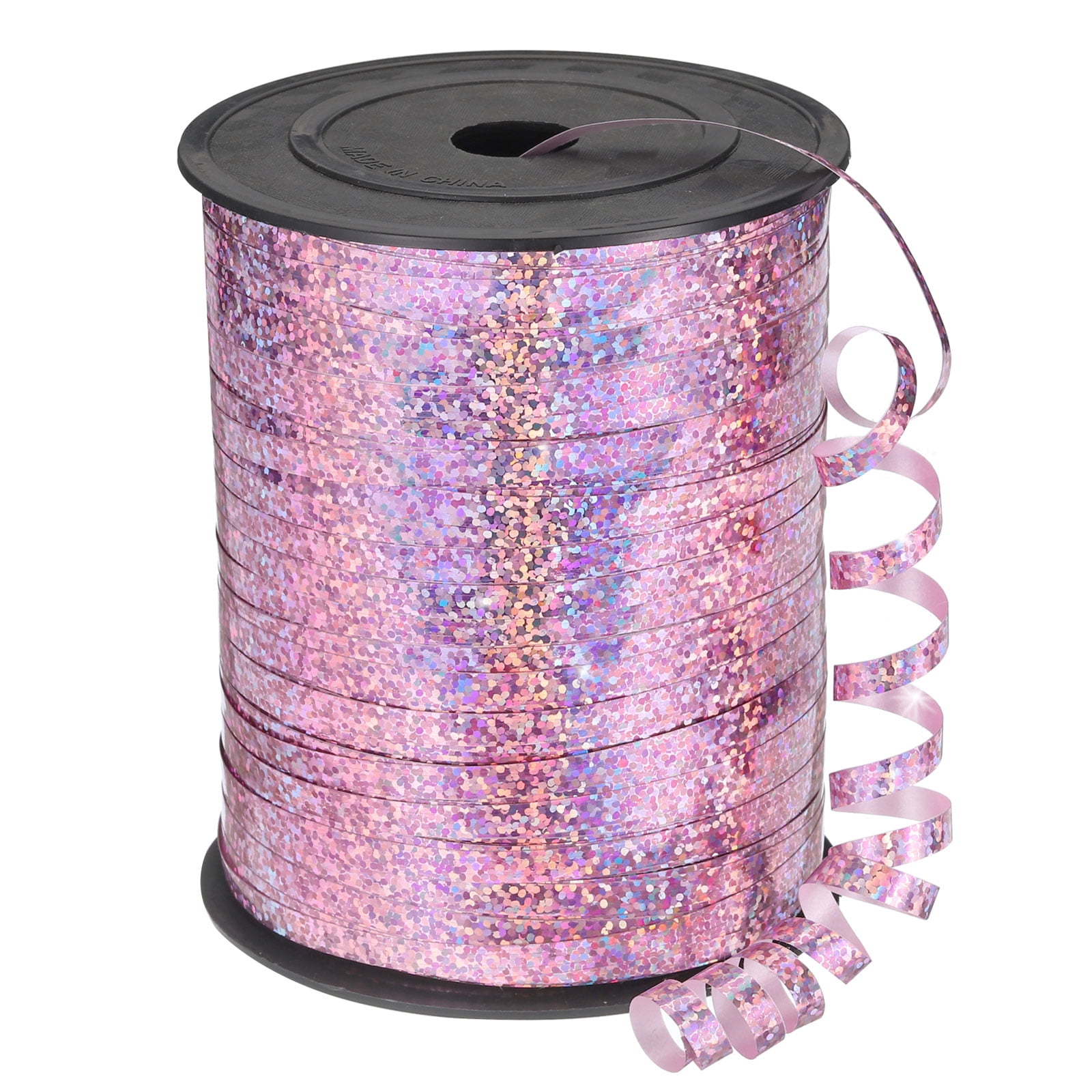 500 Yards Glitter Curling Ribbon Crimped Balloon String Metallic 3/16 ...