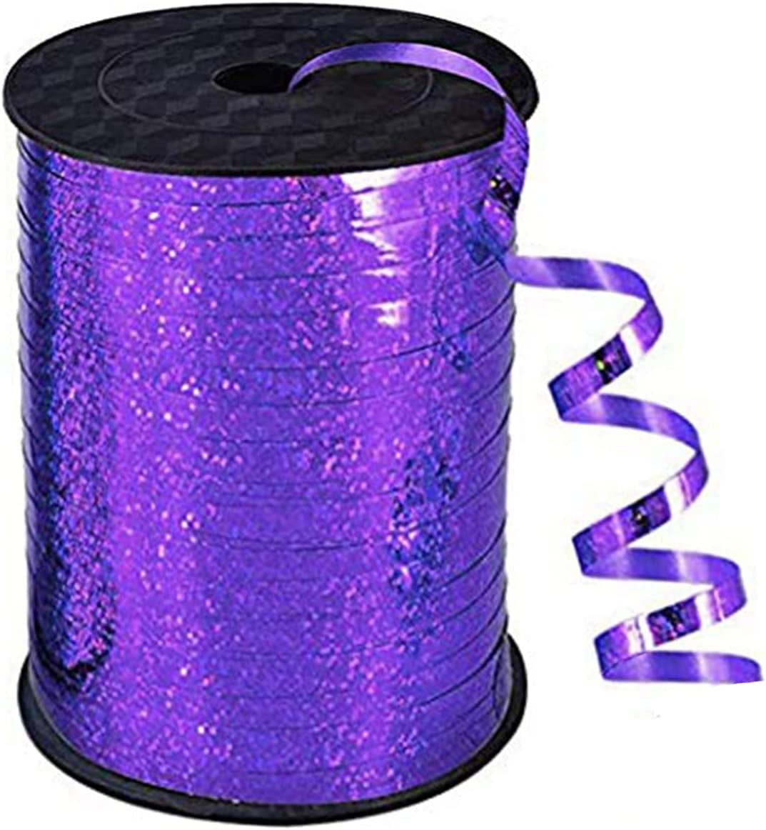 500 Yards Gold Crimped Curling Ribbon Shiny Metallic Balloon String ...