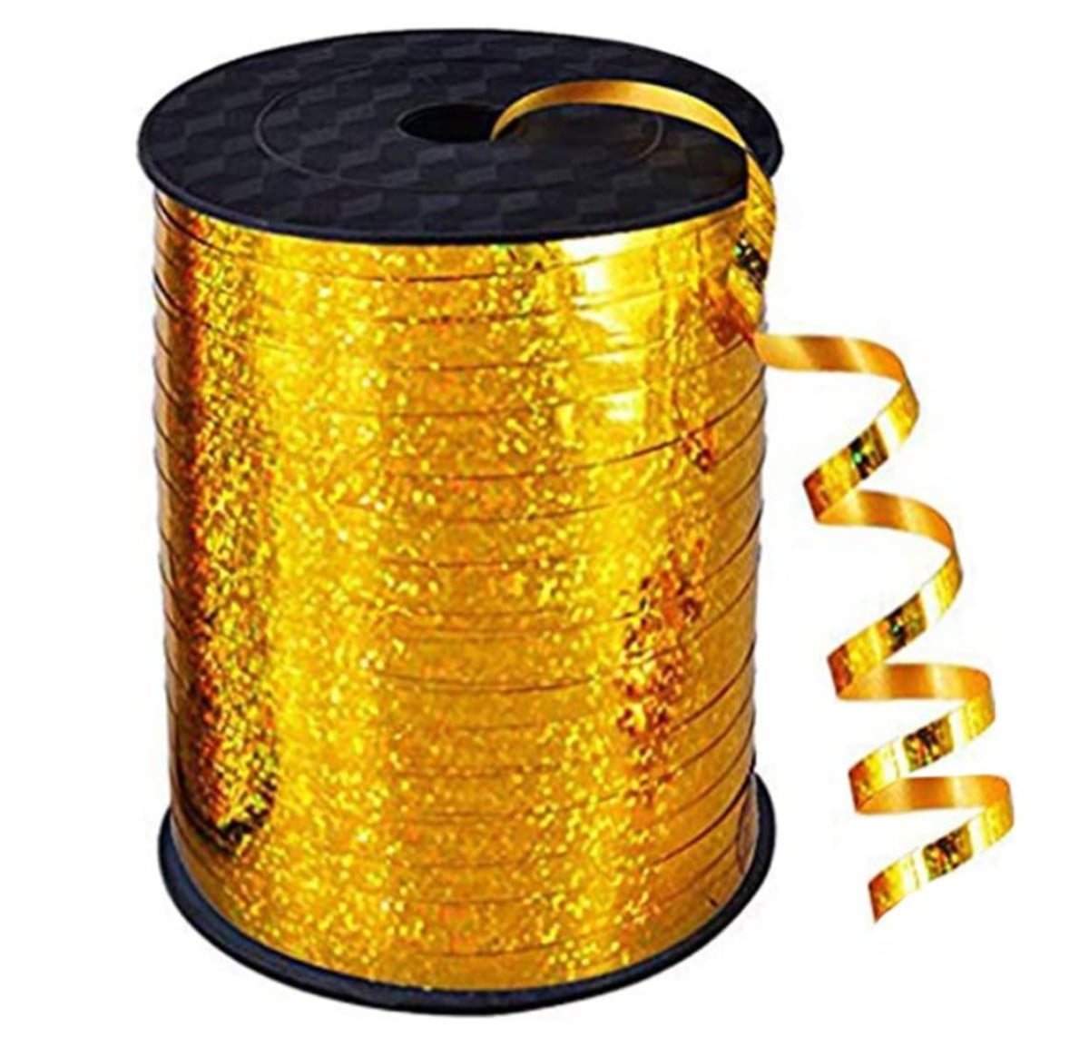 500 Yards Gold Curling Ribbon,Shiny Metallic Curling Ribbon,Aluminum ...