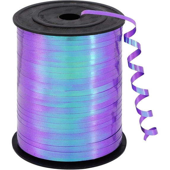 500 Yards Iridescent Purple Curling Ribbon, 1/5 Inch Balloon String ...