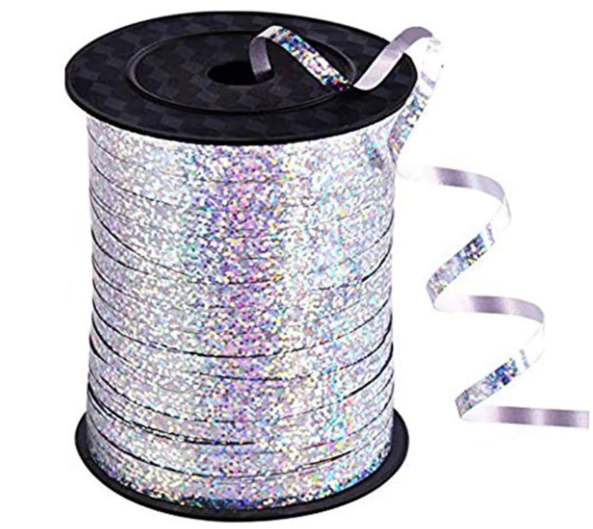 500 Yards Shiny Metallic Curling Ribbon,1/5" Holographic Curly Ribbon ...