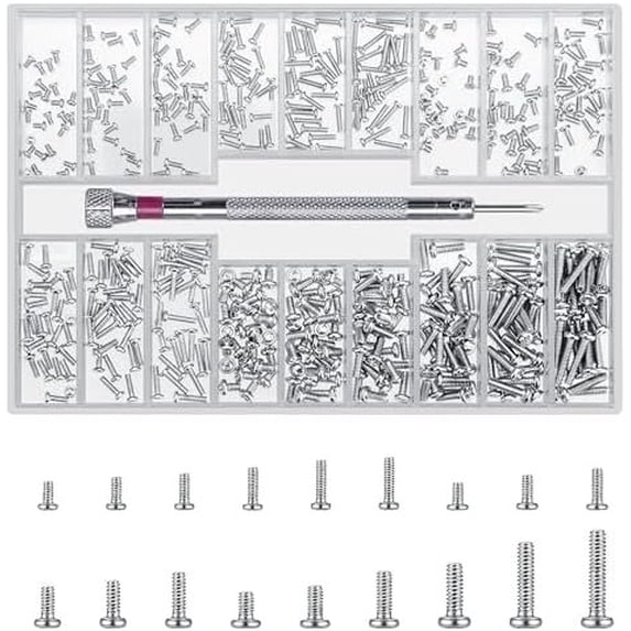 500 count Laptop Screws, M1.2/M1.4/M2 Small Screws for Electronics ...