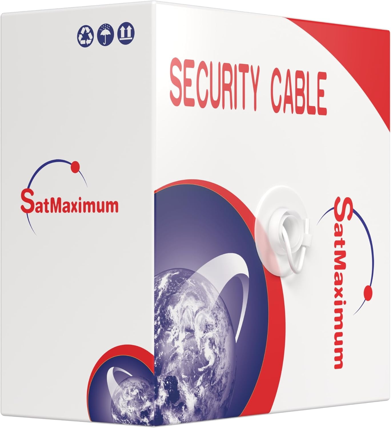 500 ft 22/2 Alarm Wire Bulk Security Cable – SOLID UTP Copper Clad for ...
