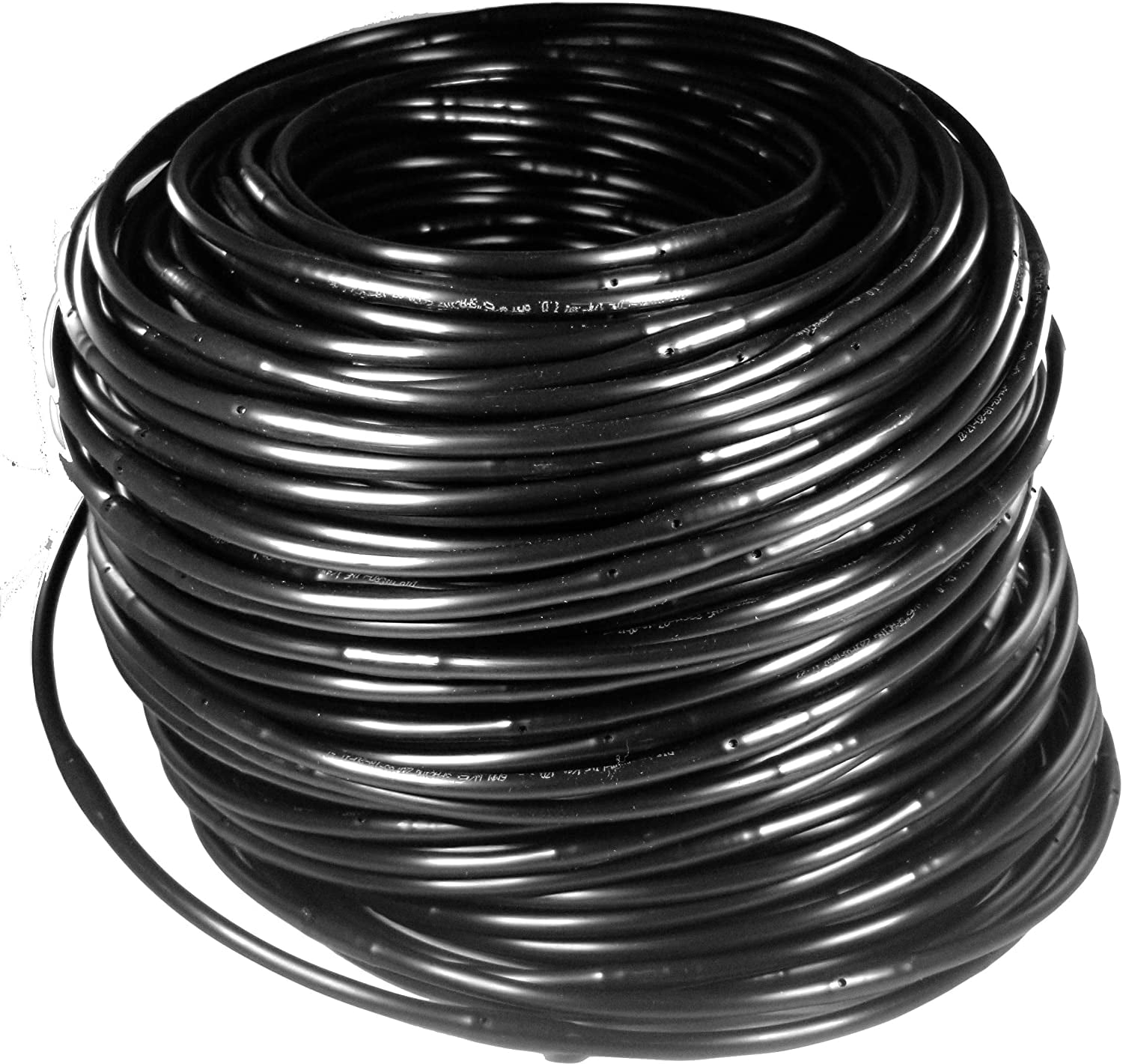 500' ft Drip Irrigation Line 1/4" Tubing Roll, 6" Emitter Spacing .52 ...