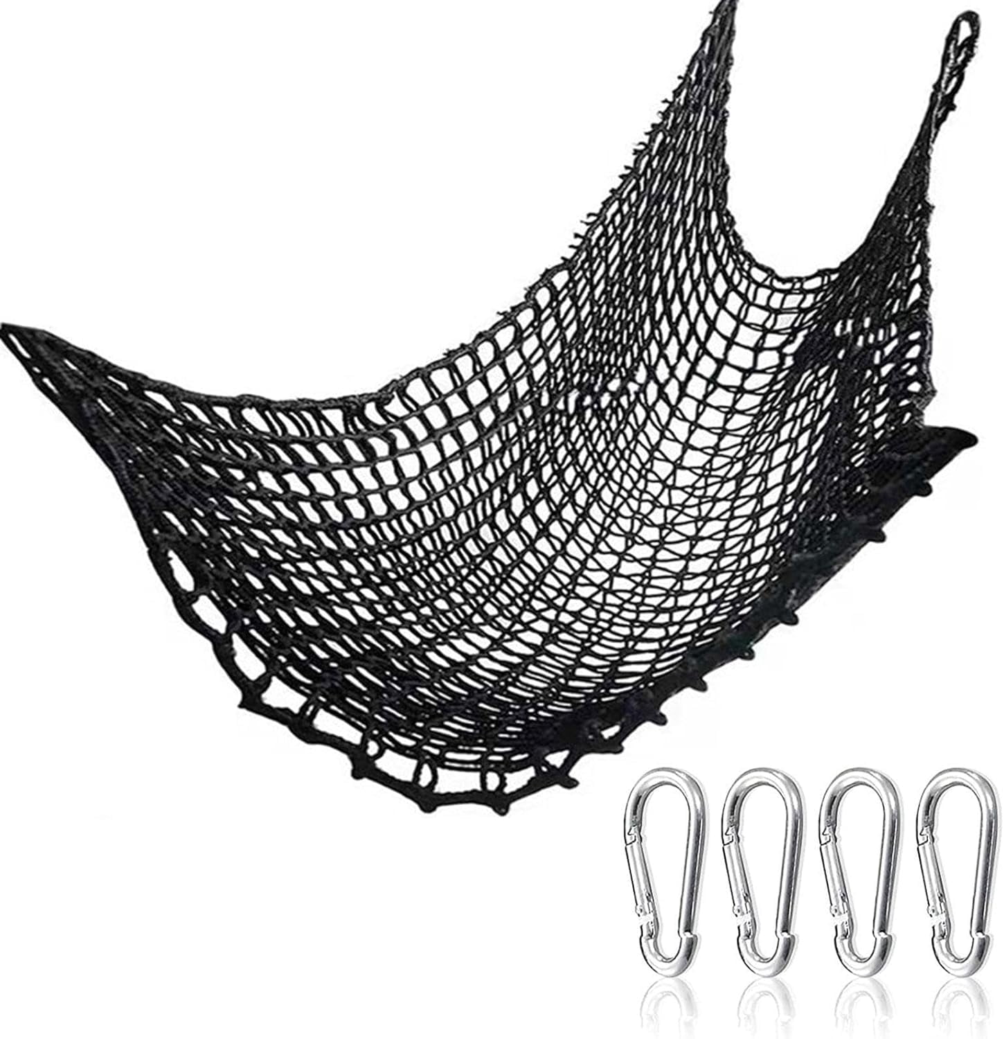 500 lbs Climbing Net - Climbing Cargo Net with 4 Extra Hooks ...