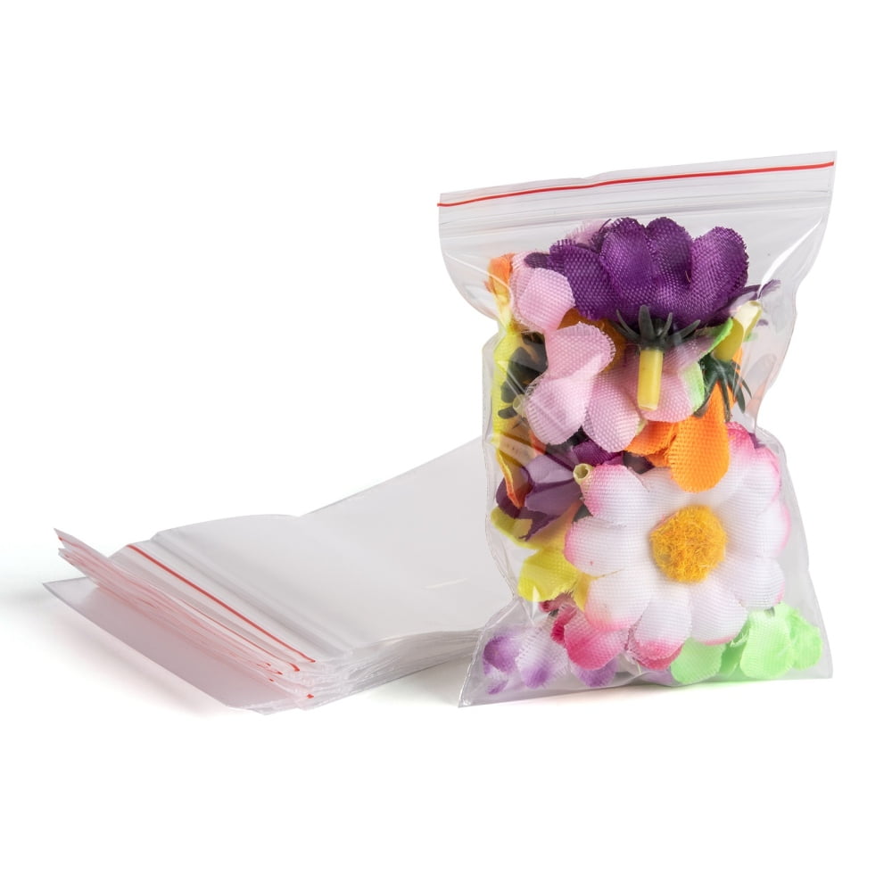 500 pc Plastic Zip Lock Bags Resealable Packaging Bags Top Seal Self ...