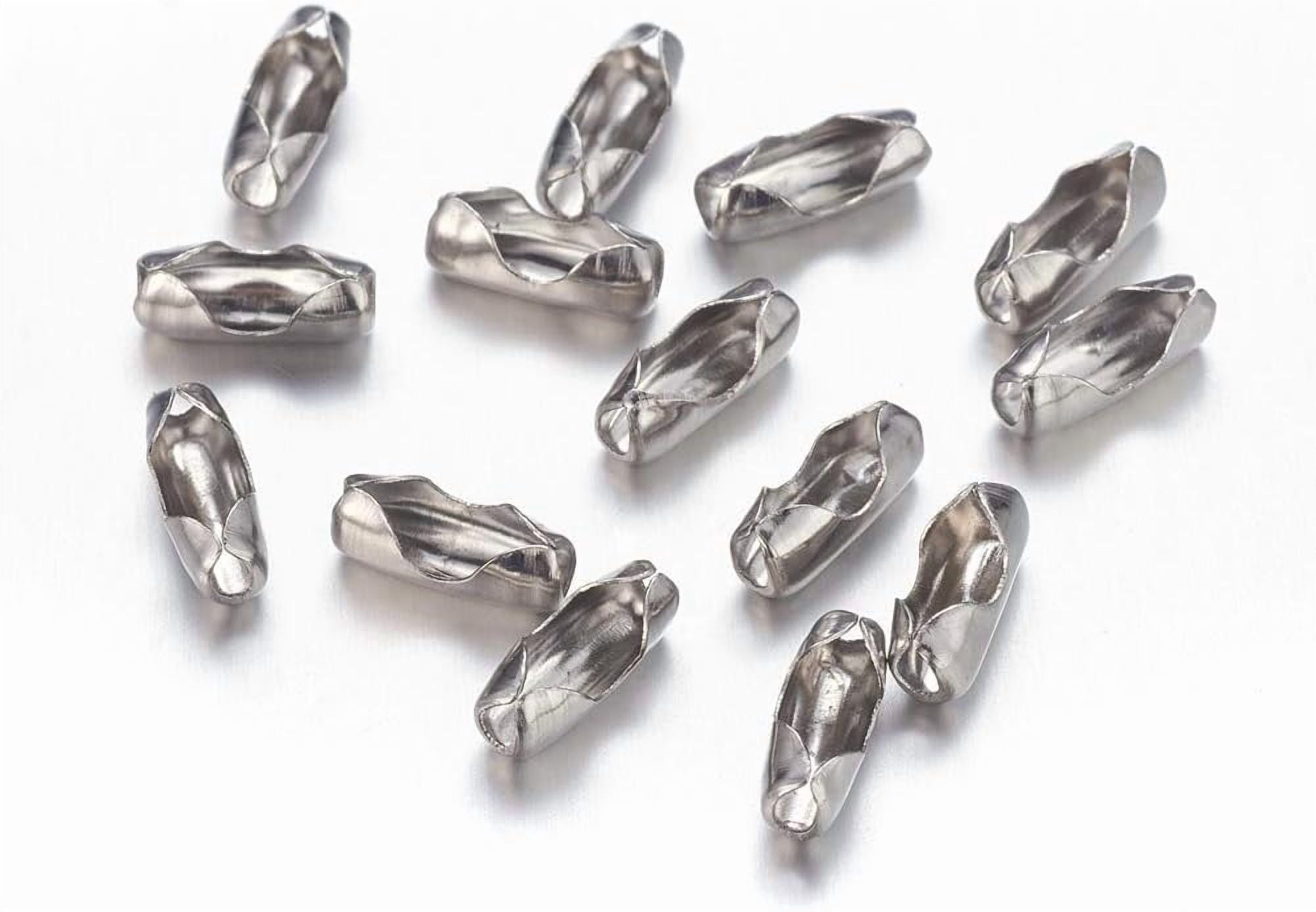 500 pc Resistant 304 Stainless Steel Ball Chain Connectors Stainless ...