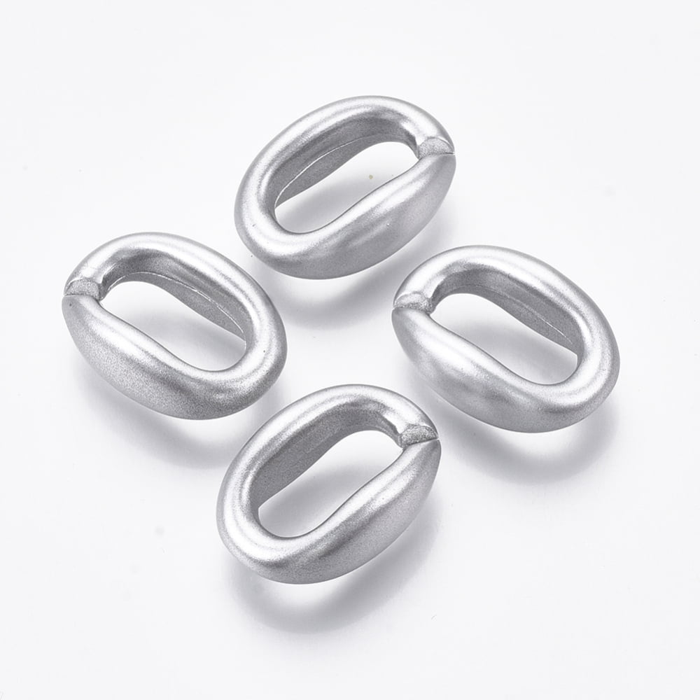 500 pc Spray Painted CCB Plastic Linking Rings Quick Link Connectors ...