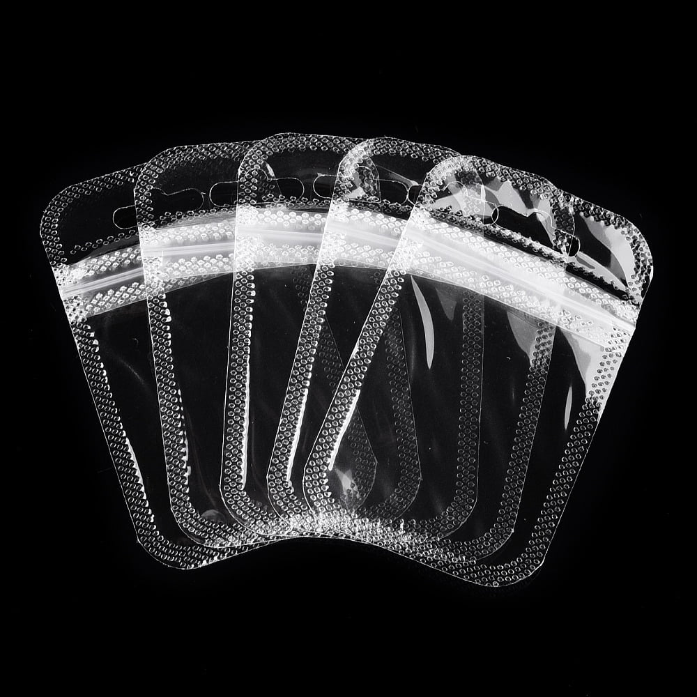 500 pc Transparent Plastic Zip Lock Bags Resealable Packaging Bags ...