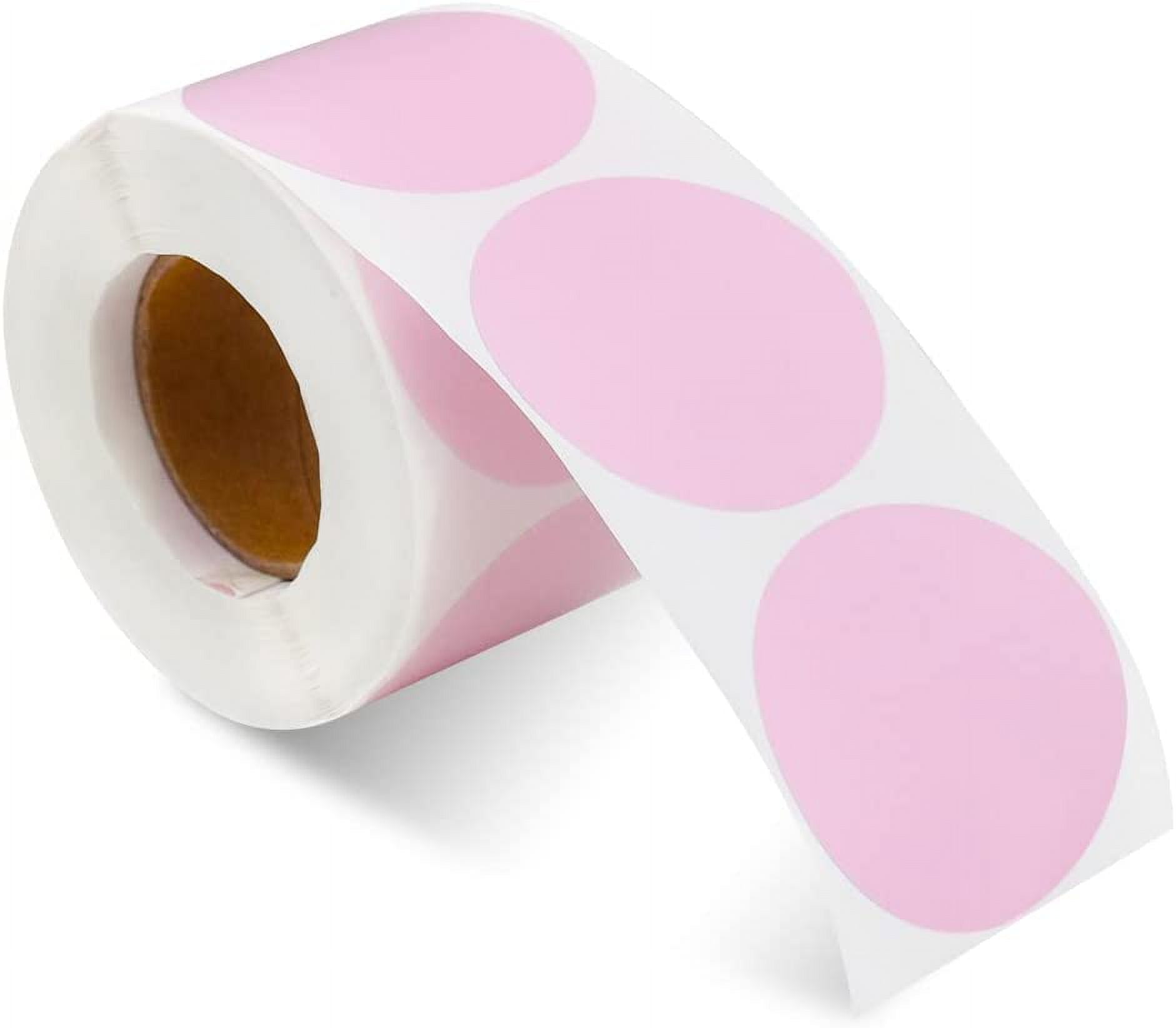 Round Sticker 2 Inch Pink Circle Labels for Valentine Day Party ...