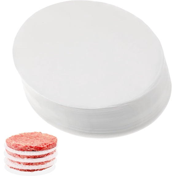 500 Pcs 5 Inches Hamburger Patty Paper Round, Parchment Burger Papers ...
