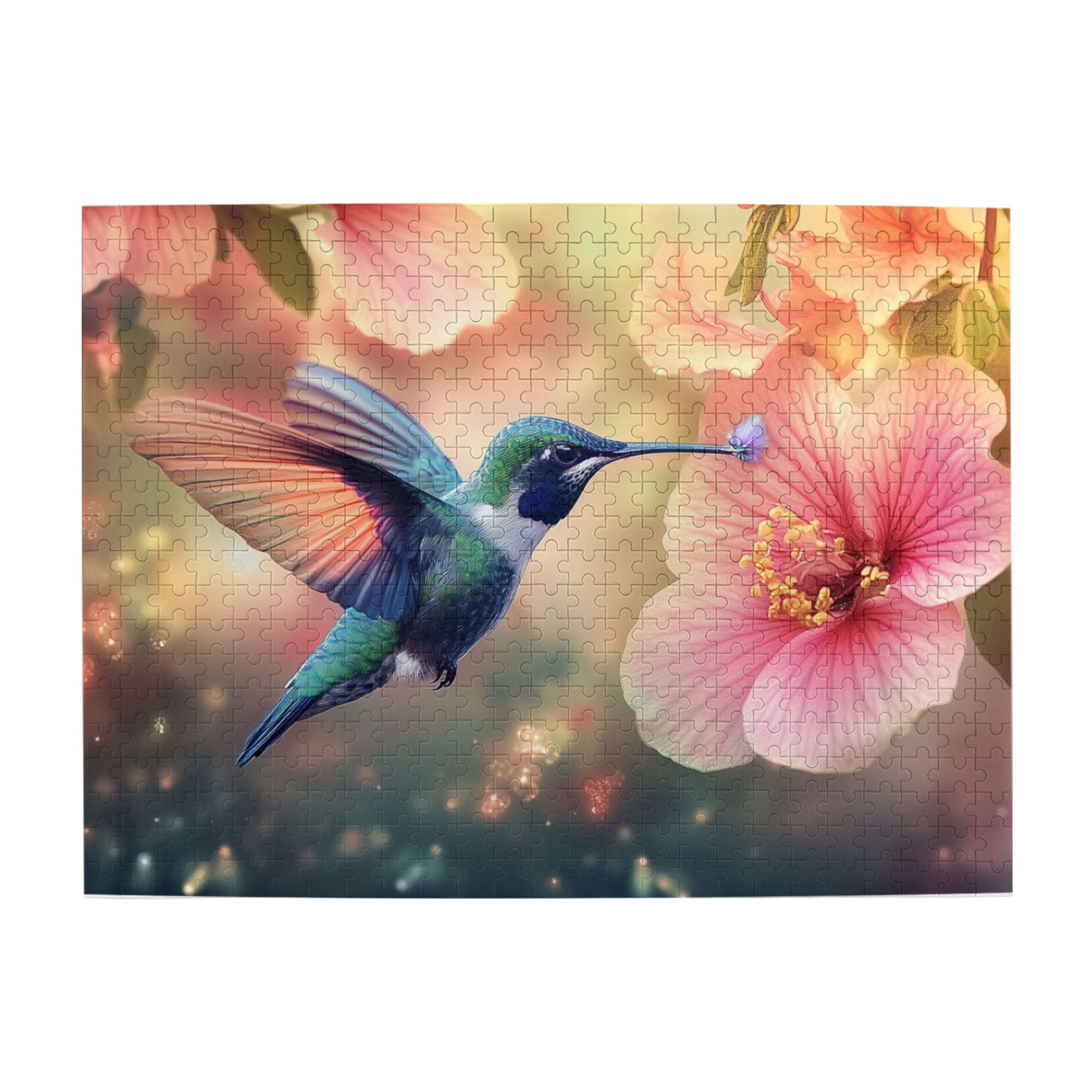 500 pcs 500 Piece Wooden Puzzles Hummingbirds collect honey,Challenging ...