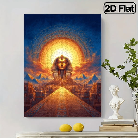500 pcs Ancient Egypt Pharaoh, Pyramids, and Sun Disk Paper Puzzle ...