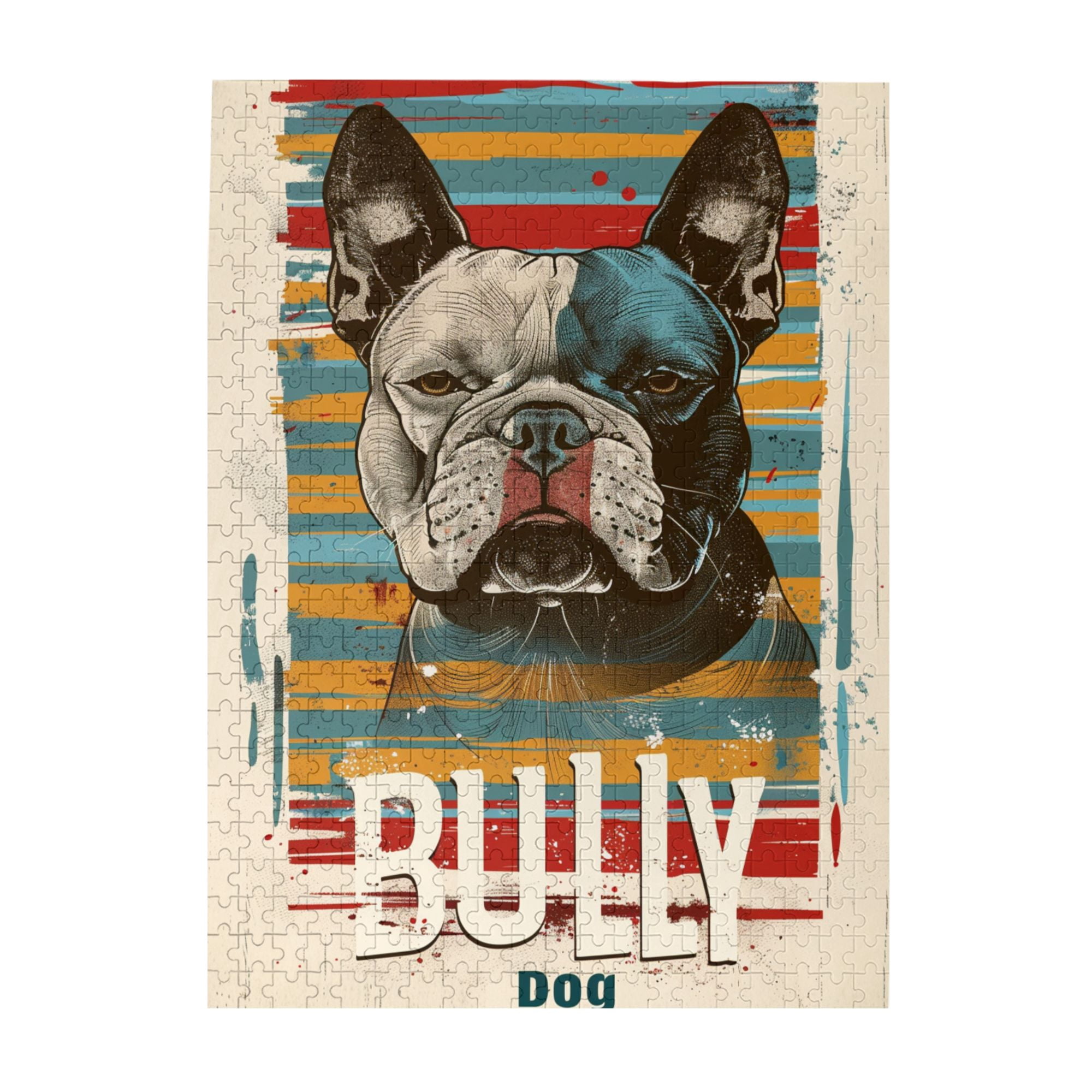 500 pcs Bully Dog 500 Piece Wooden Puzzles,Vibrant Colors,Unique ...