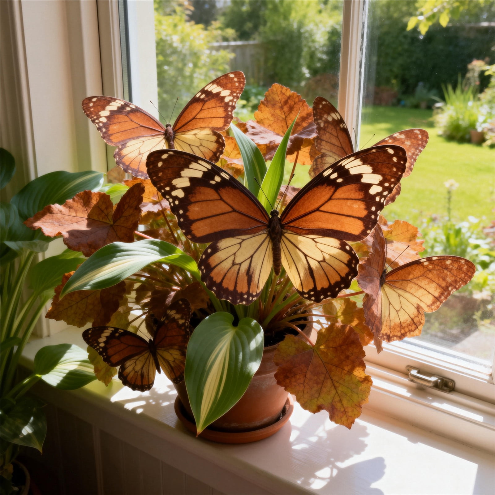500 pcs Butterfly Flower Hostas For Planting-(Non-Artificial)-Bloom ...