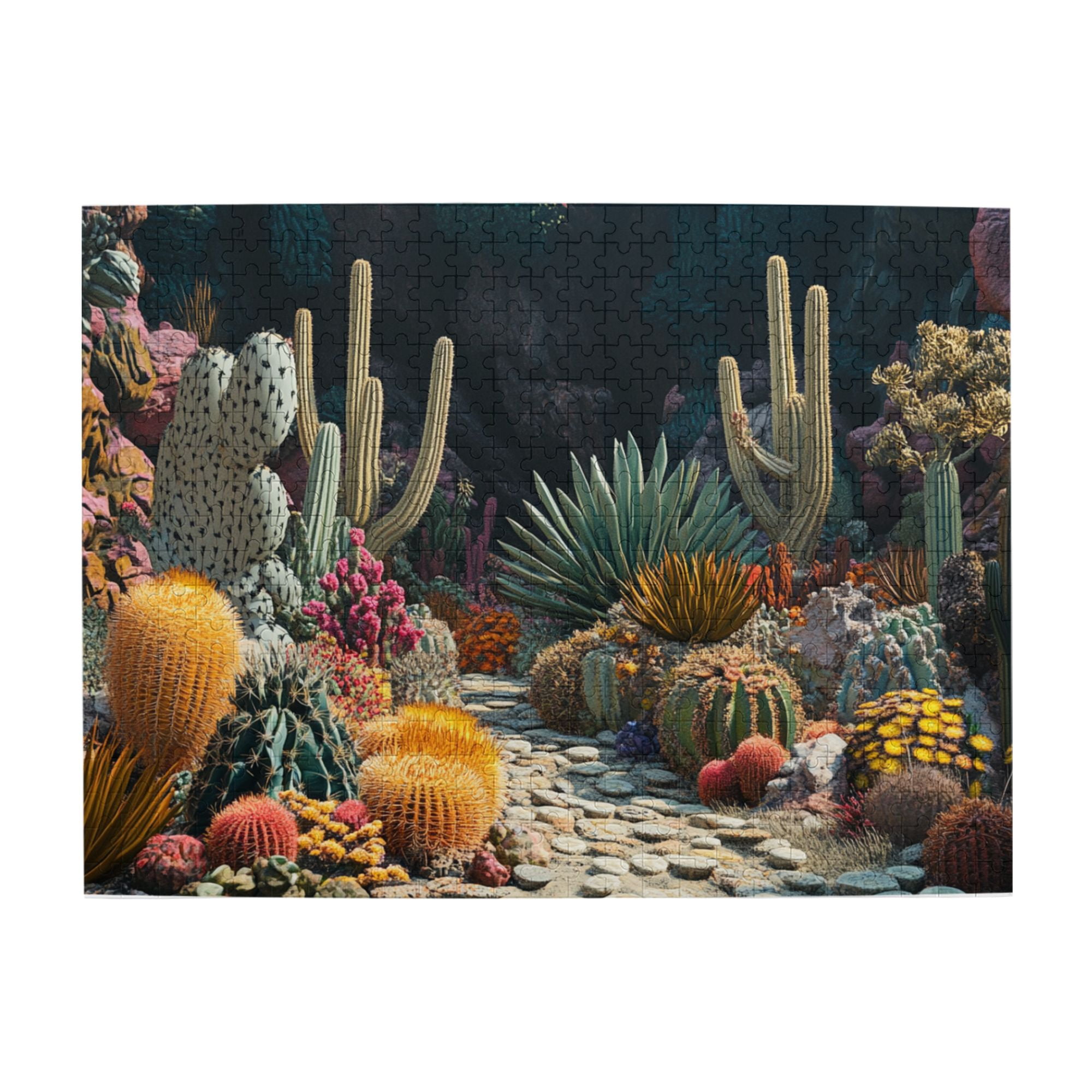 500 pcs Cactus Path 500 piece Wood puzzle for adults,Challenging Brain ...