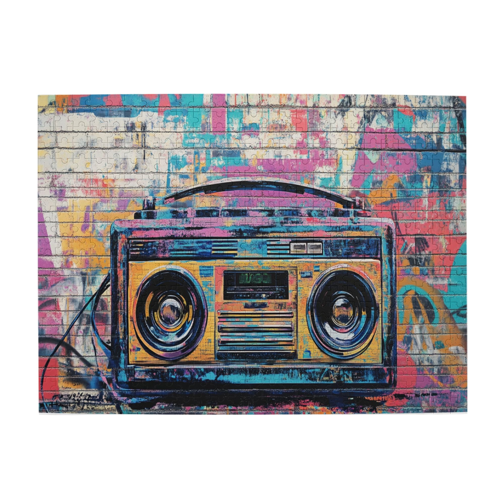 500 pcs Colorful Graffiti Radio Wooden puzzles for adults 500 pieces ...