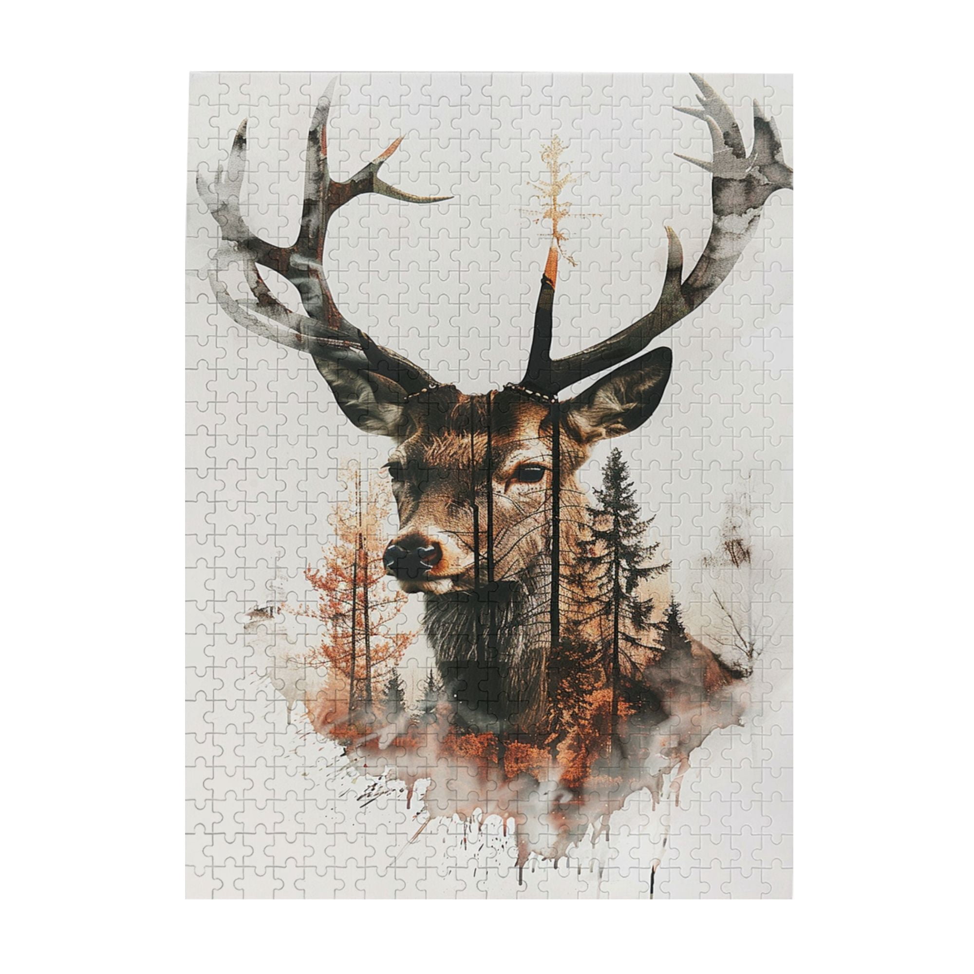 500 pcs Deer And Forests 500 Piece Vibrant Jigsaw Puzzle,Unique Animal ...