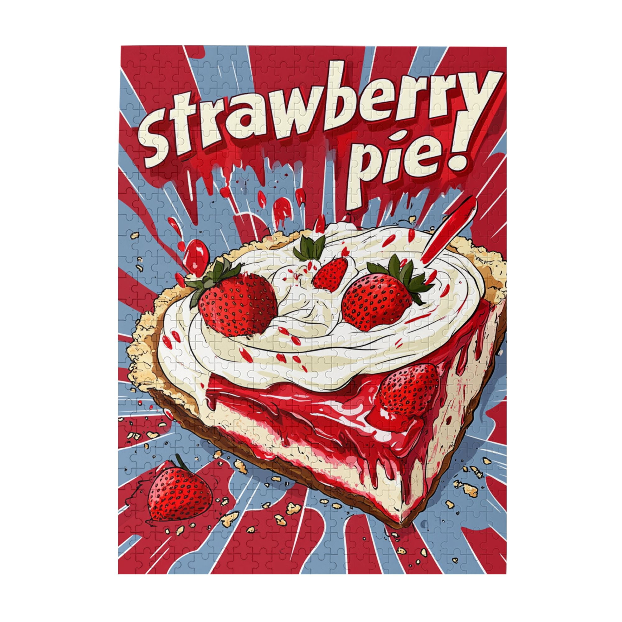 500 pcs Delicious Strawberry Pie Puzzles For Adults 500 Pieces,Vibrant ...