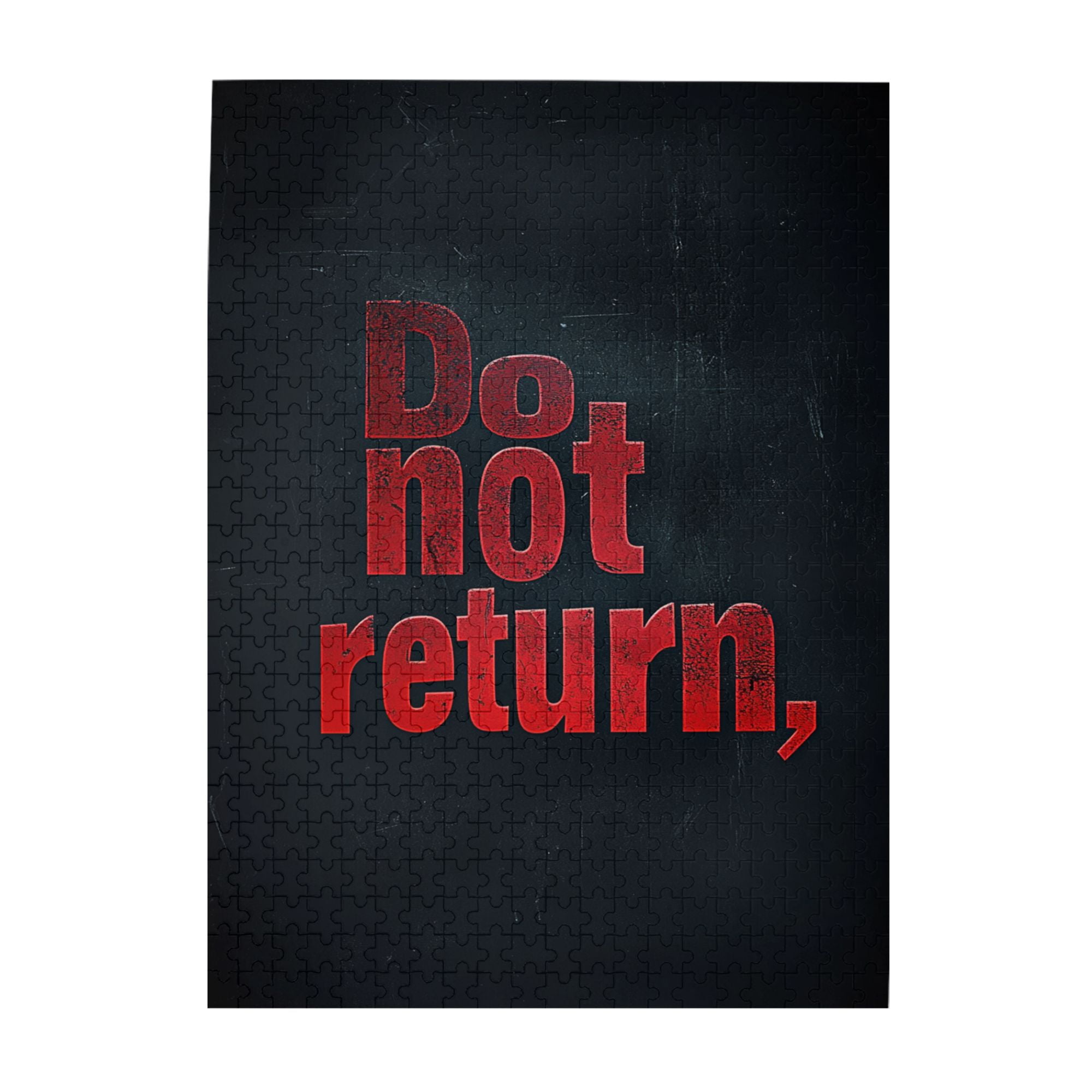 500 pcs Do Not Return Slogan Wooden Puzzles For Adults 500 Pieces ...