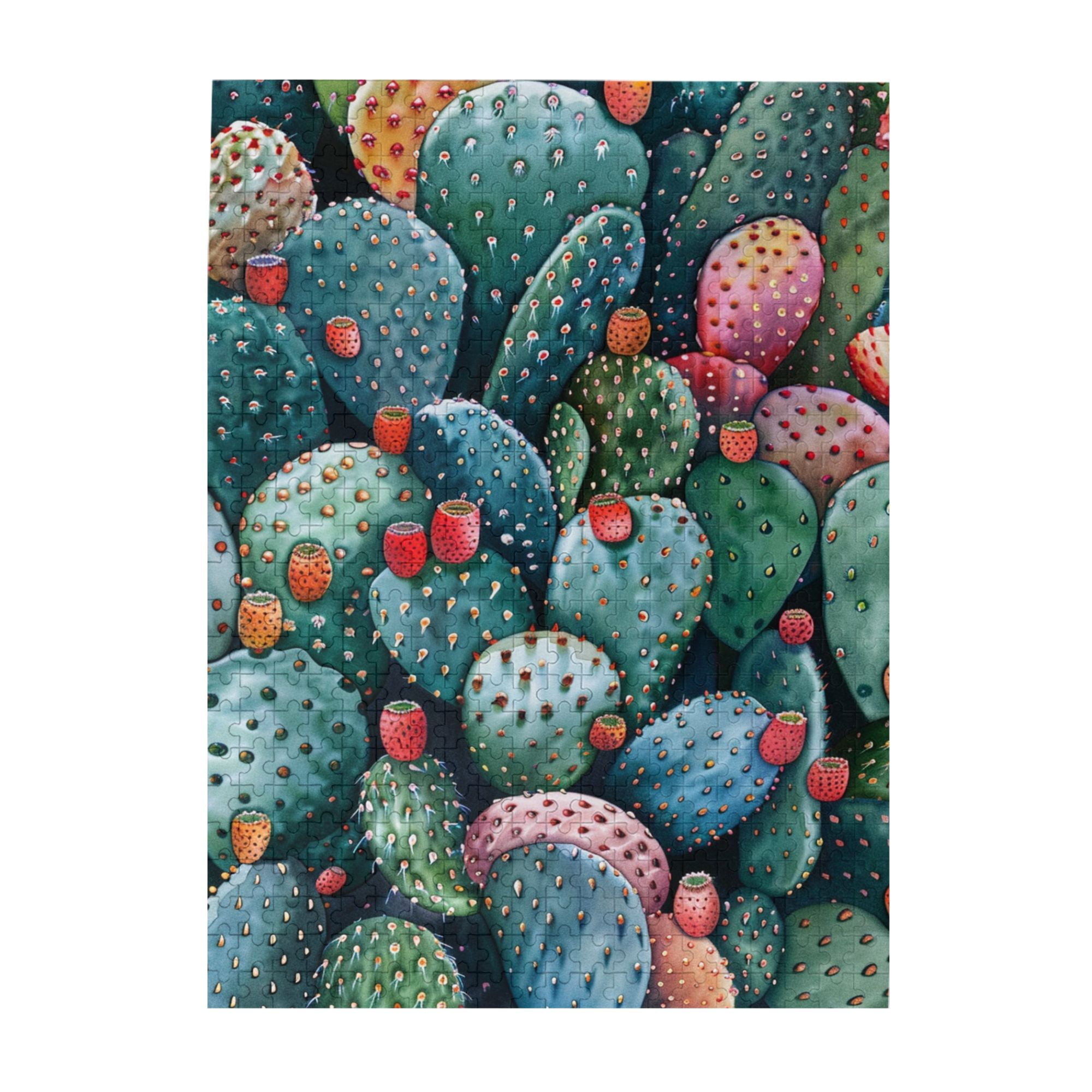 500 pcs Enchanting Cactus Garden Wooden Puzzles 500 Piece,Unique ...