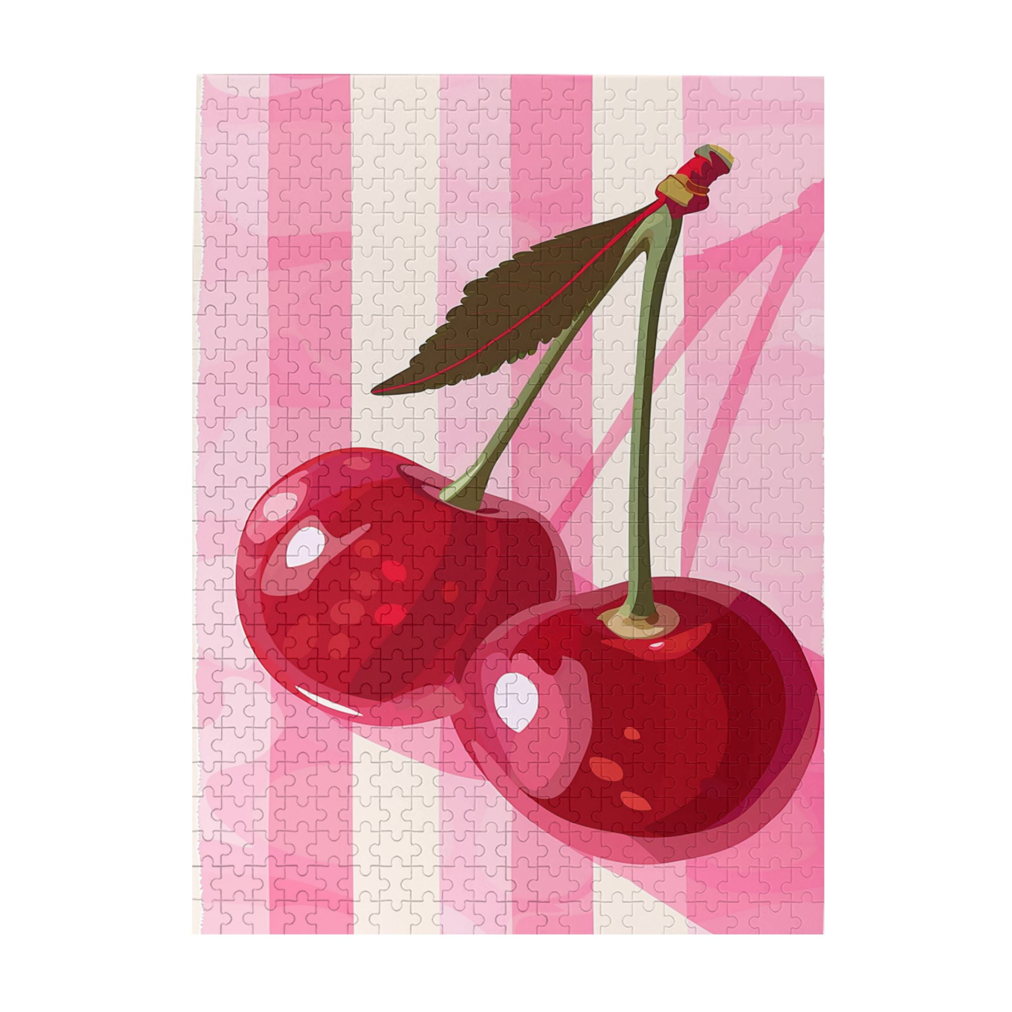 500 pcs Fresh Red Cherry 500 Piece Puzzle For Adults,Unique And ...