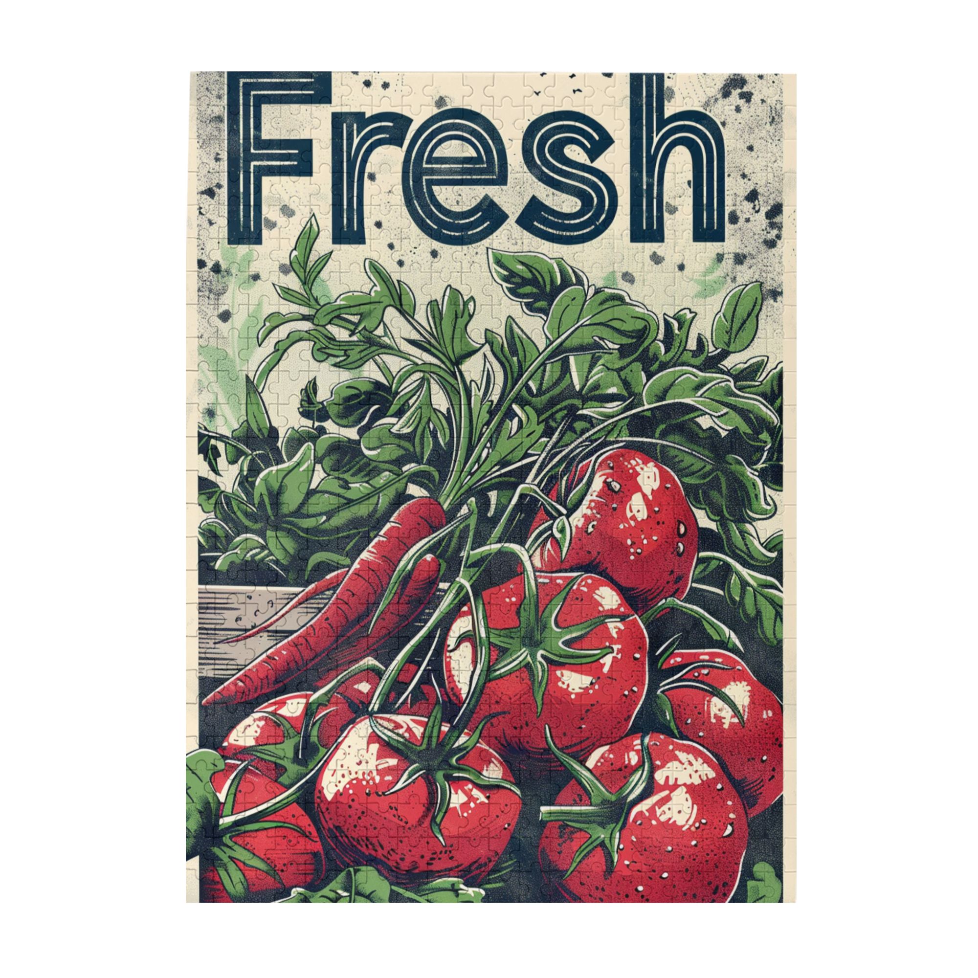 500 pcs Fresh Slogan Tomatoes & carrots Wooden Puzzles 500 Piece,Great ...