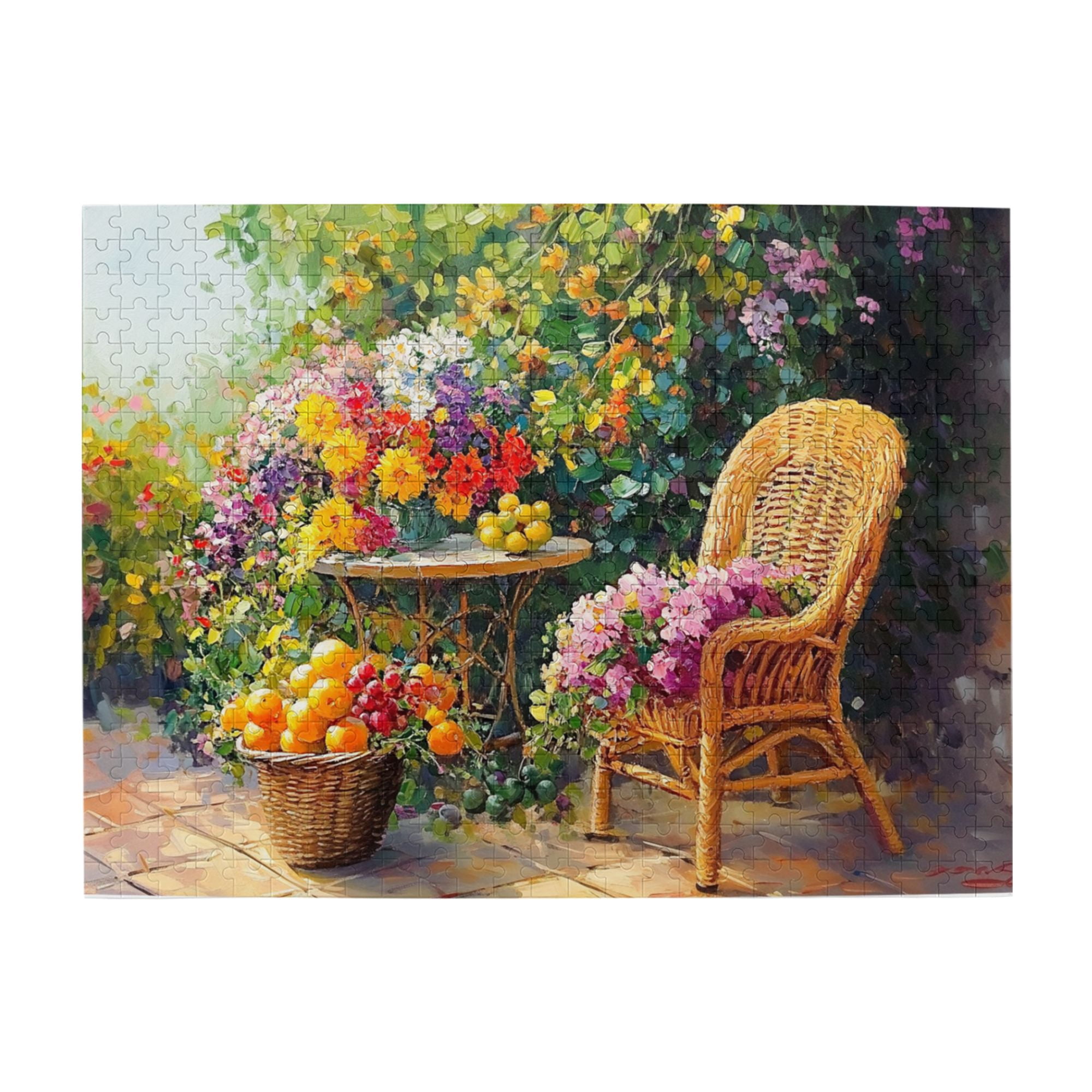 500 pcs Garden Illustration Wooden Puzzles 500 Piece,High difficulty ...