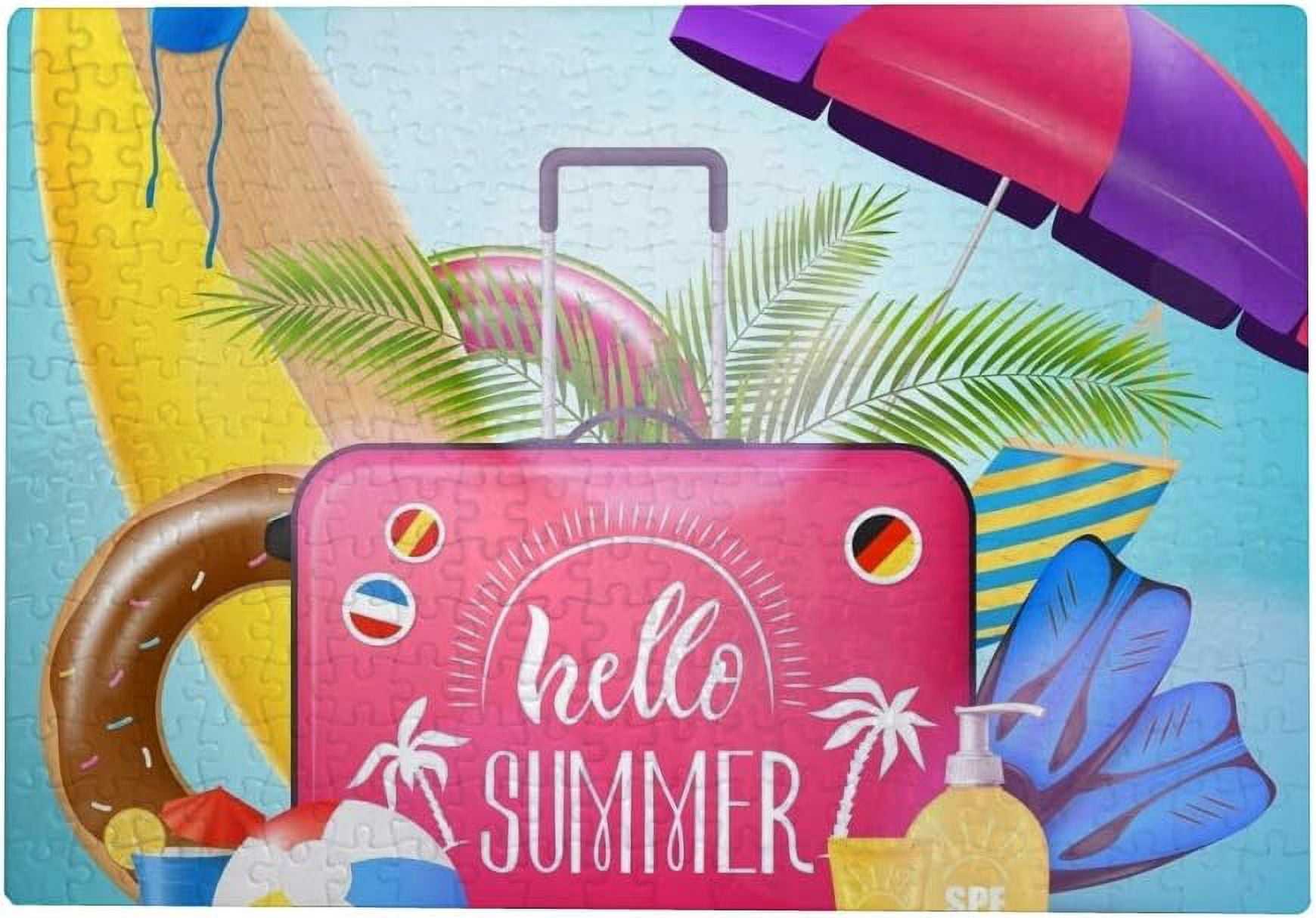 500 pcs Jigsaw Puzzles Hello Summer Beach Sea Fun Puzzles for Teens ...