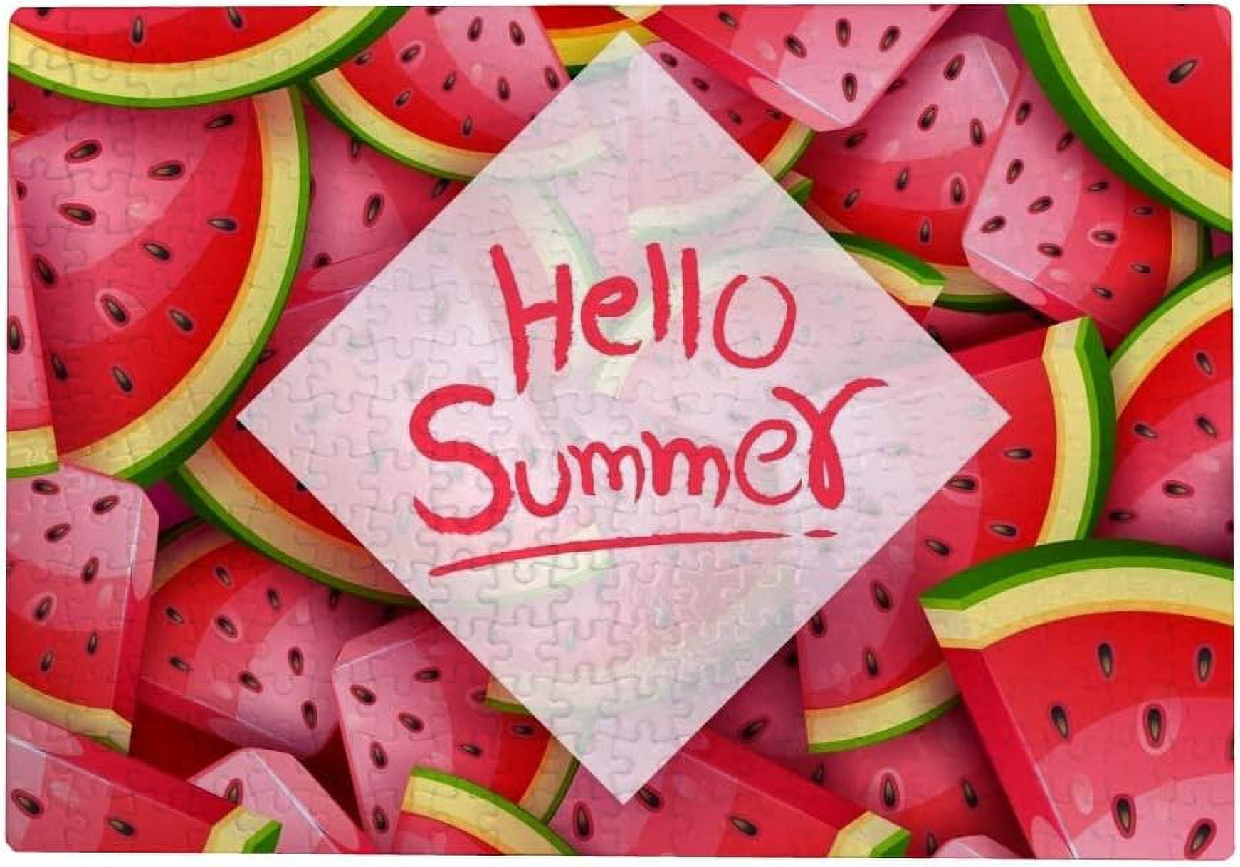 500 pcs Jigsaw Puzzles Watermelon Hello Summer Fun Puzzles for Teens ...