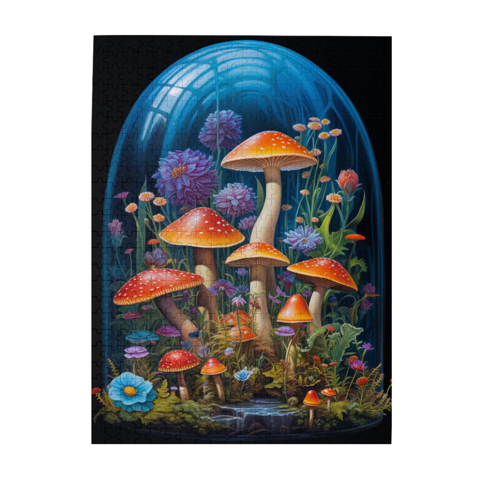 500 pcs Mushroom Garden Jigsaw Puzzles 500 Pieces,Unique And Beautiful ...