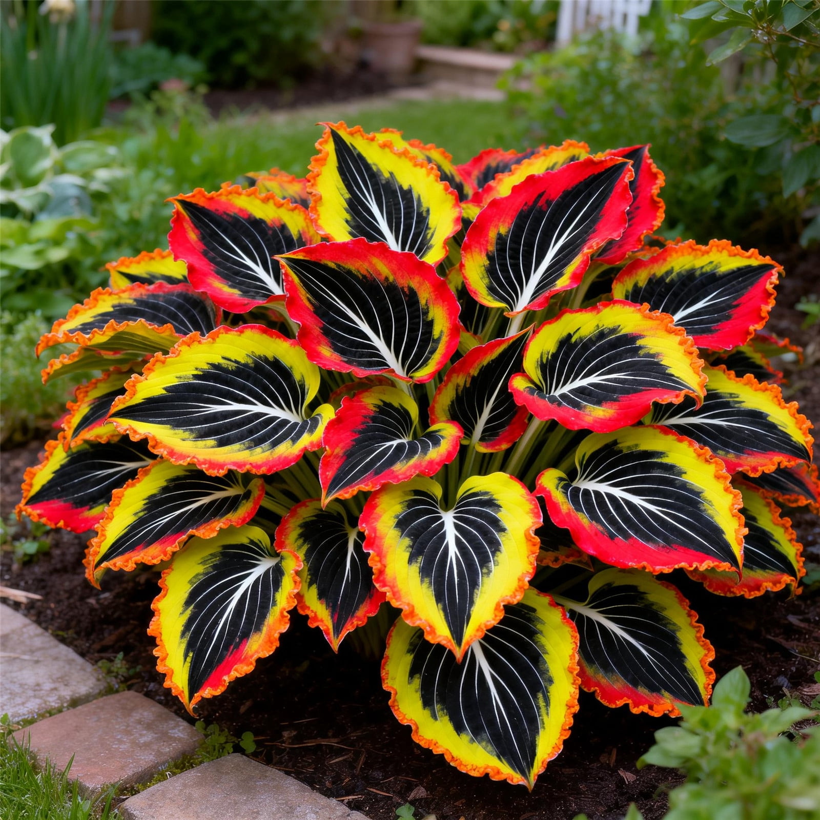 500 pcs Perennial Rainbow Colorful Hostas seeds For Planting Beautify ...