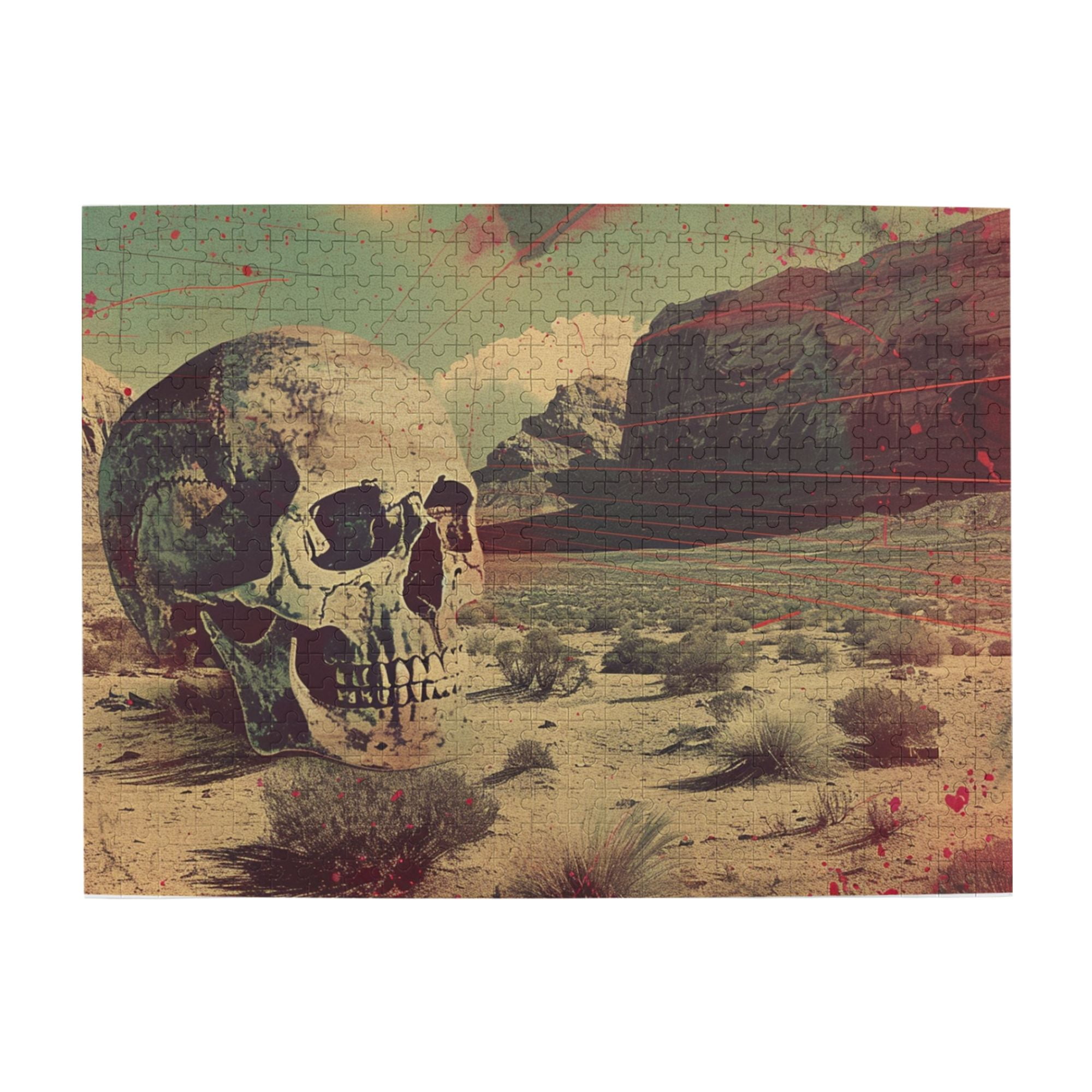 500 pcs 500 Piece Wooden Puzzles Mysterious skull Wasteland Gobi ...