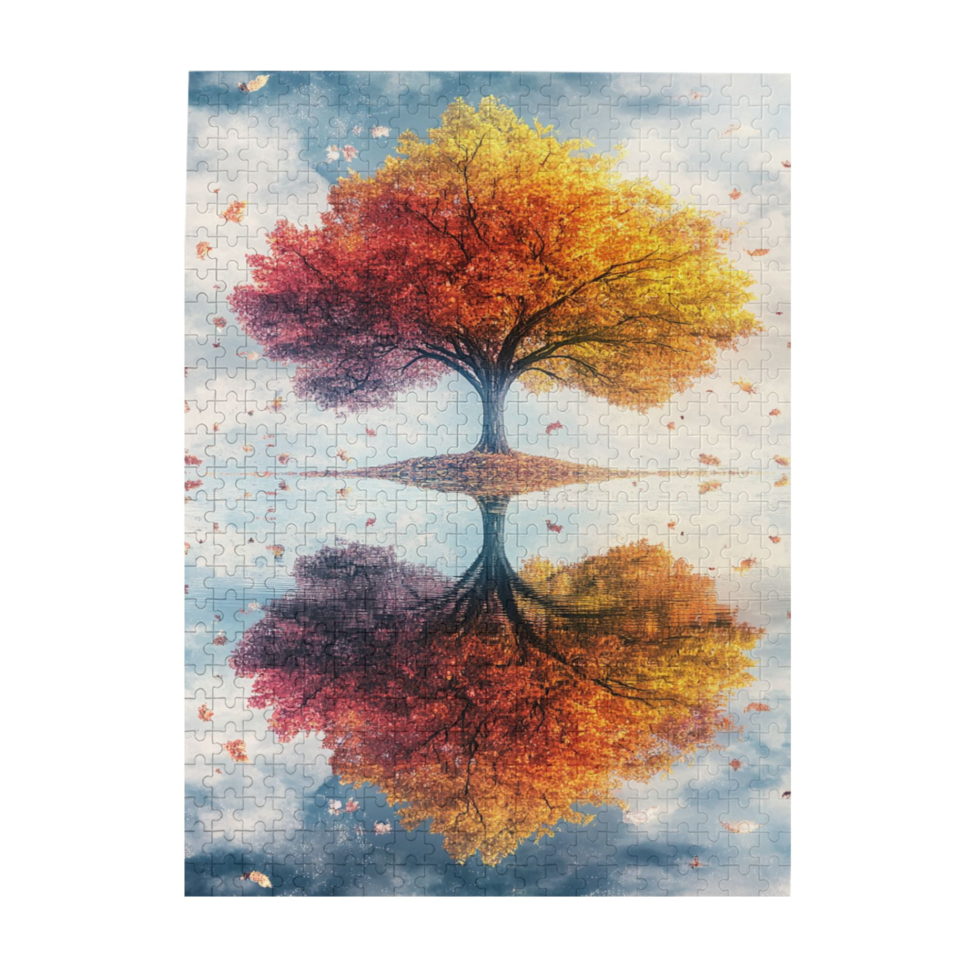 500 pcs 500 Piece Wooden Puzzles Reflection on the Lake,Unique Artwork ...