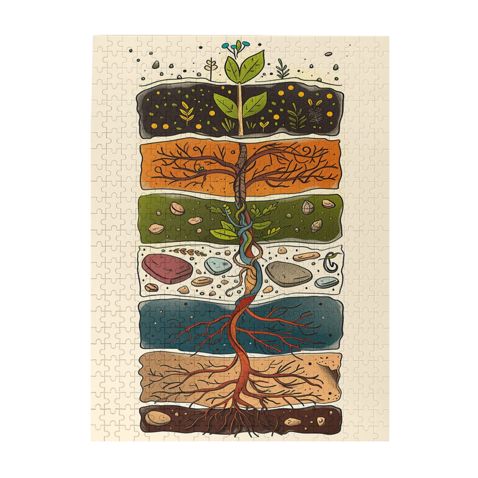 500 pcs Plant Germination Soil Illustration 500 Piece Puzzle For Adults ...
