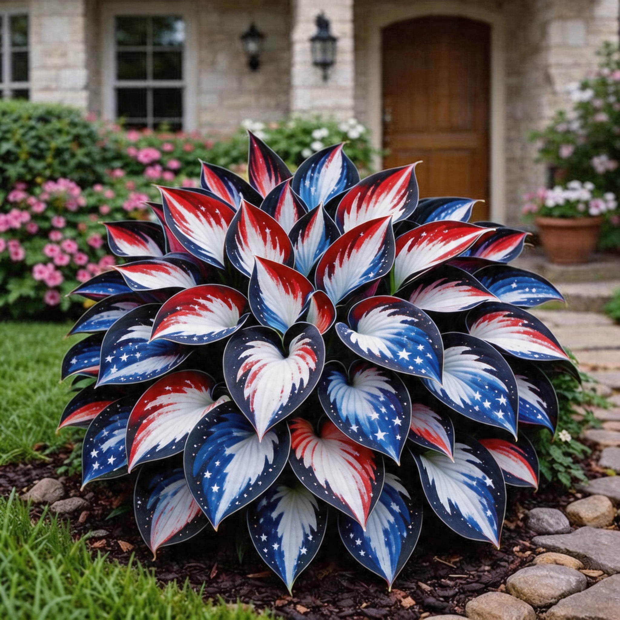 500 pcs Rainbow Colorful Midnight Blue Hostas For Planting-(Non ...