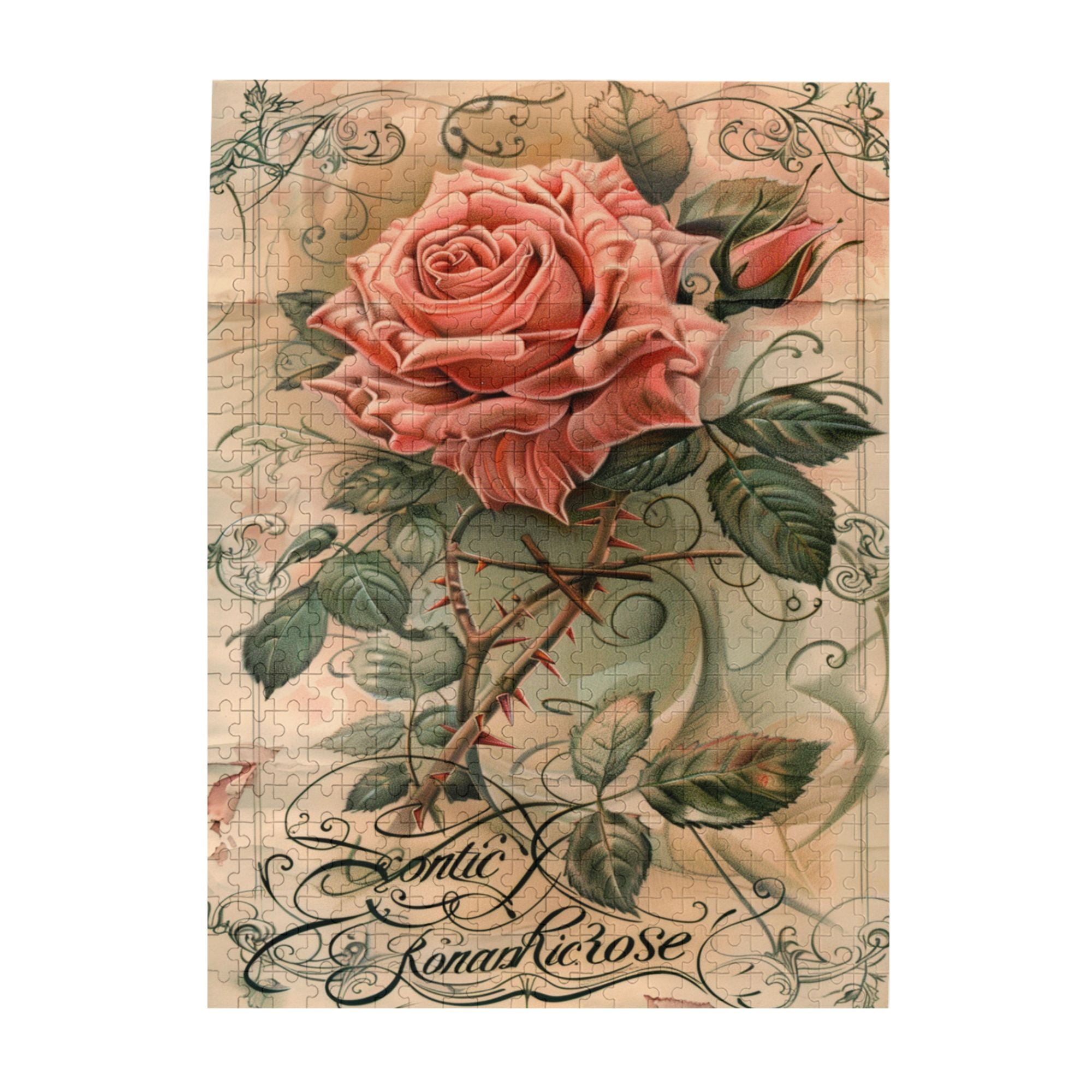 500 pcs Romantic Love Rose Wooden puzzles for adults 500 pieces ...
