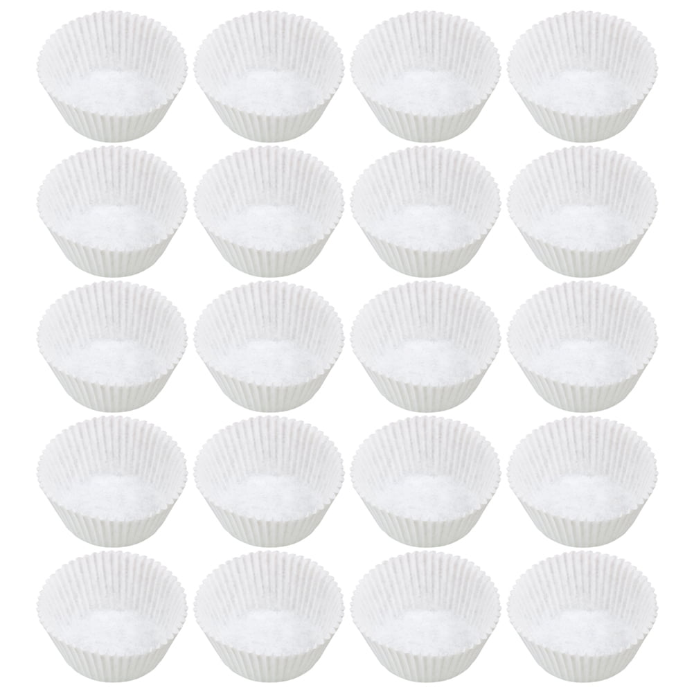 500 pcs Small Muffin Liners Paper Cupcake Wrappers White Baking Cupcake ...