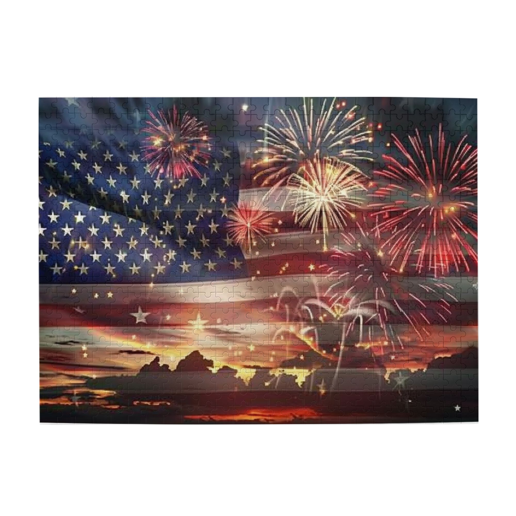 500 pcs Star Spangled Banner & Fireworks puzzles for adults 500 pieces ...