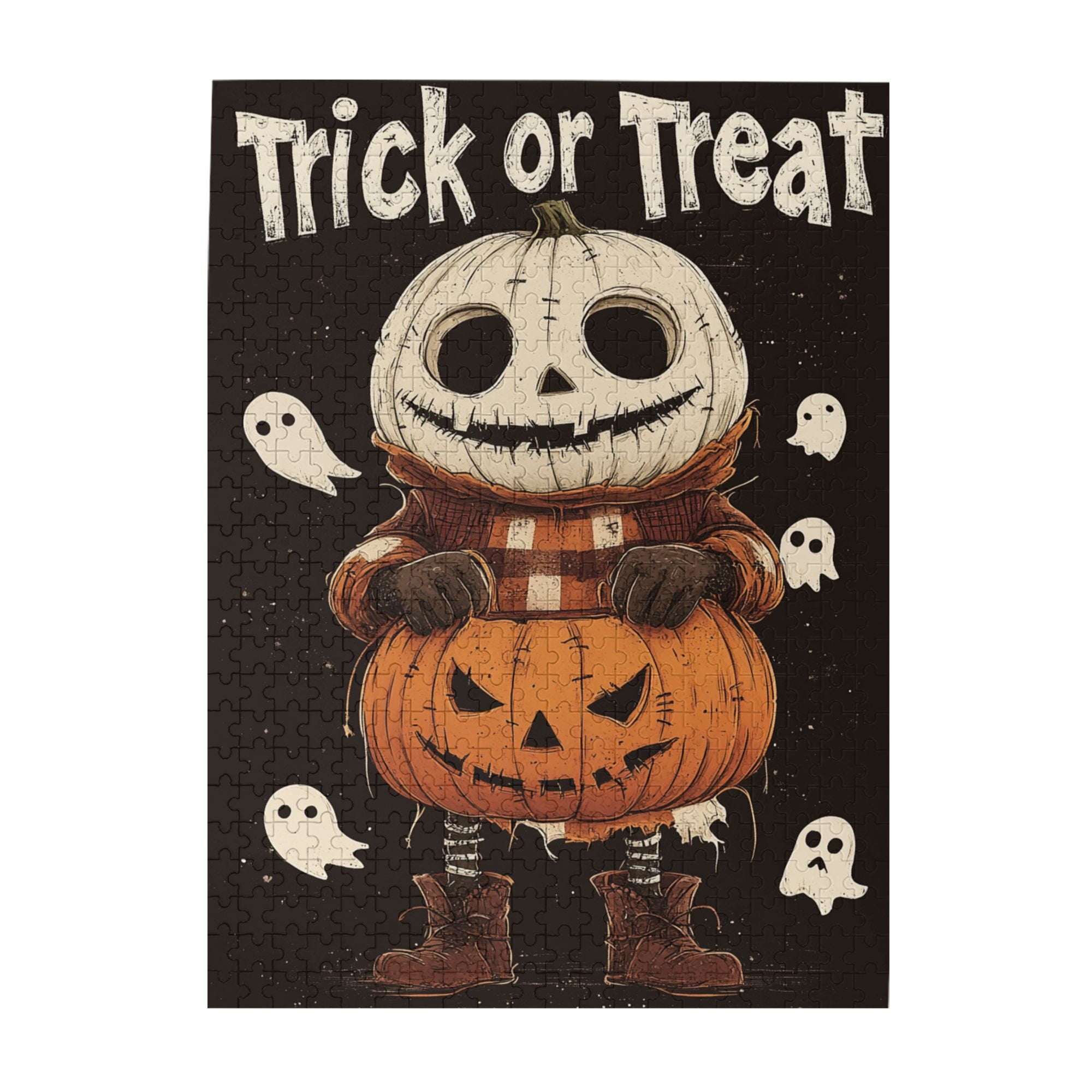500 pcs Trick Or Treat Slogan Pumpkin Muppet Jigsaw Puzzles 500 Pieces ...