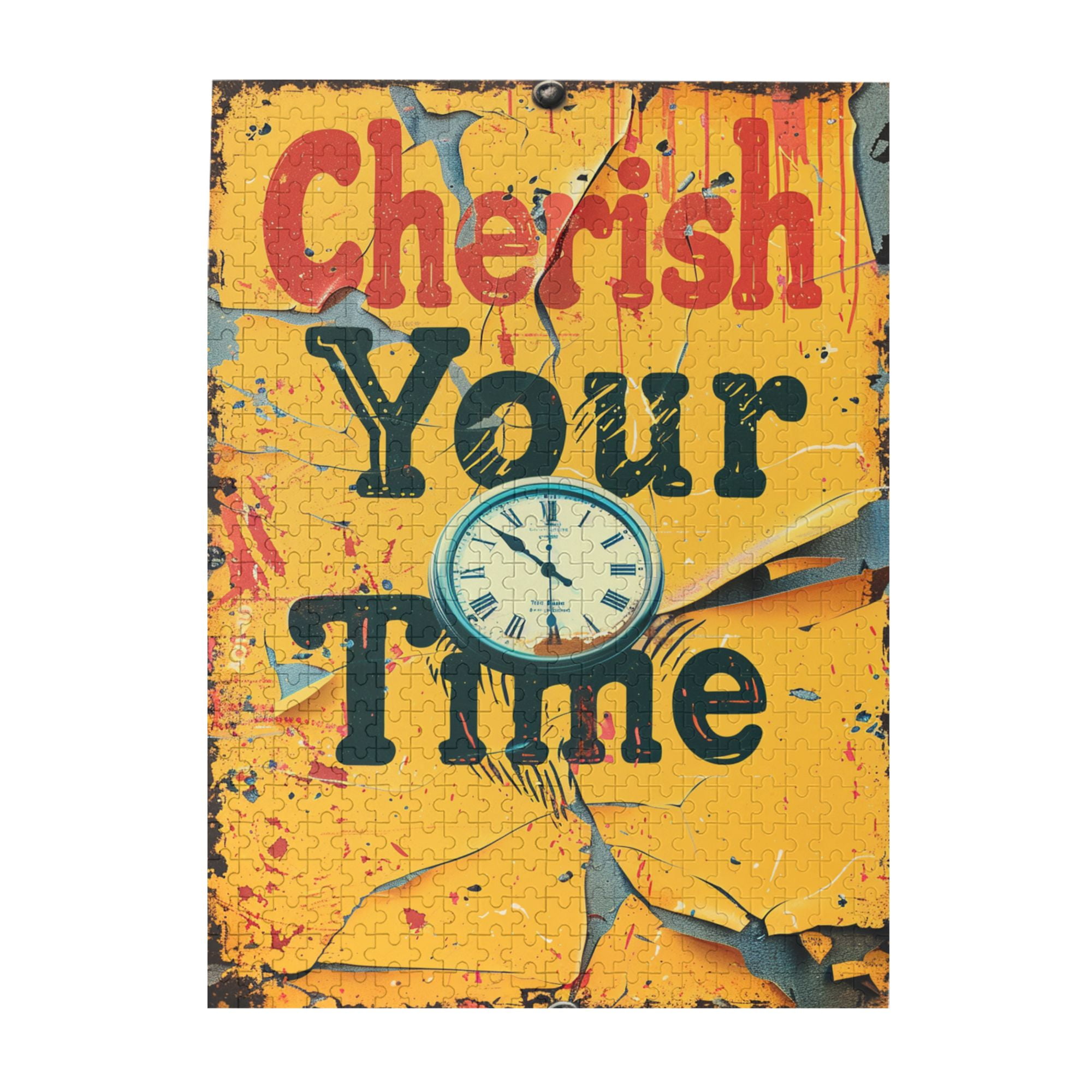 500 pcs Warning Slogan Cherish your time Wooden Puzzles 500 Piece ...