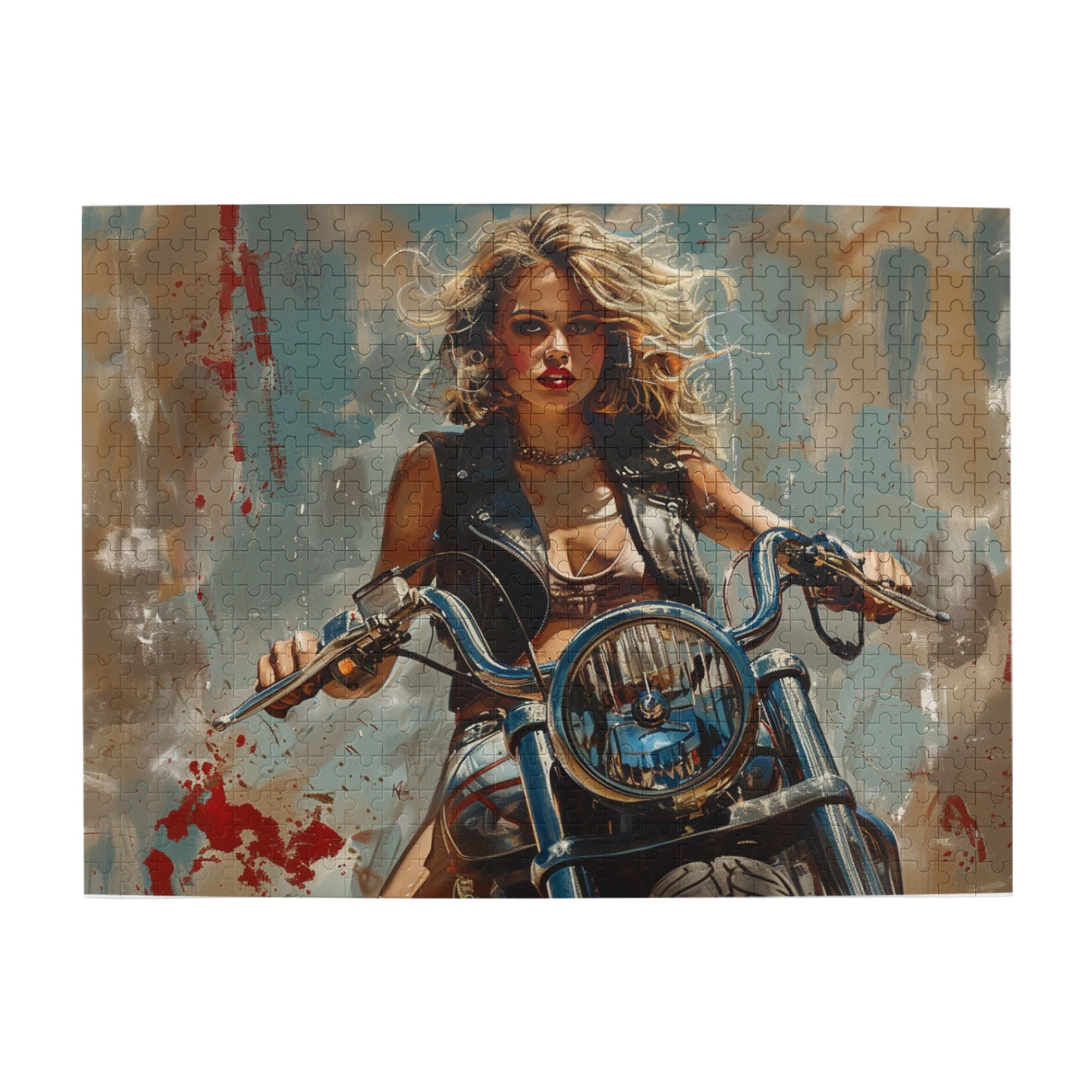 500 pcs Women Riding Motorcycles jigsaw puzzles 500 pieces,Unique and ...