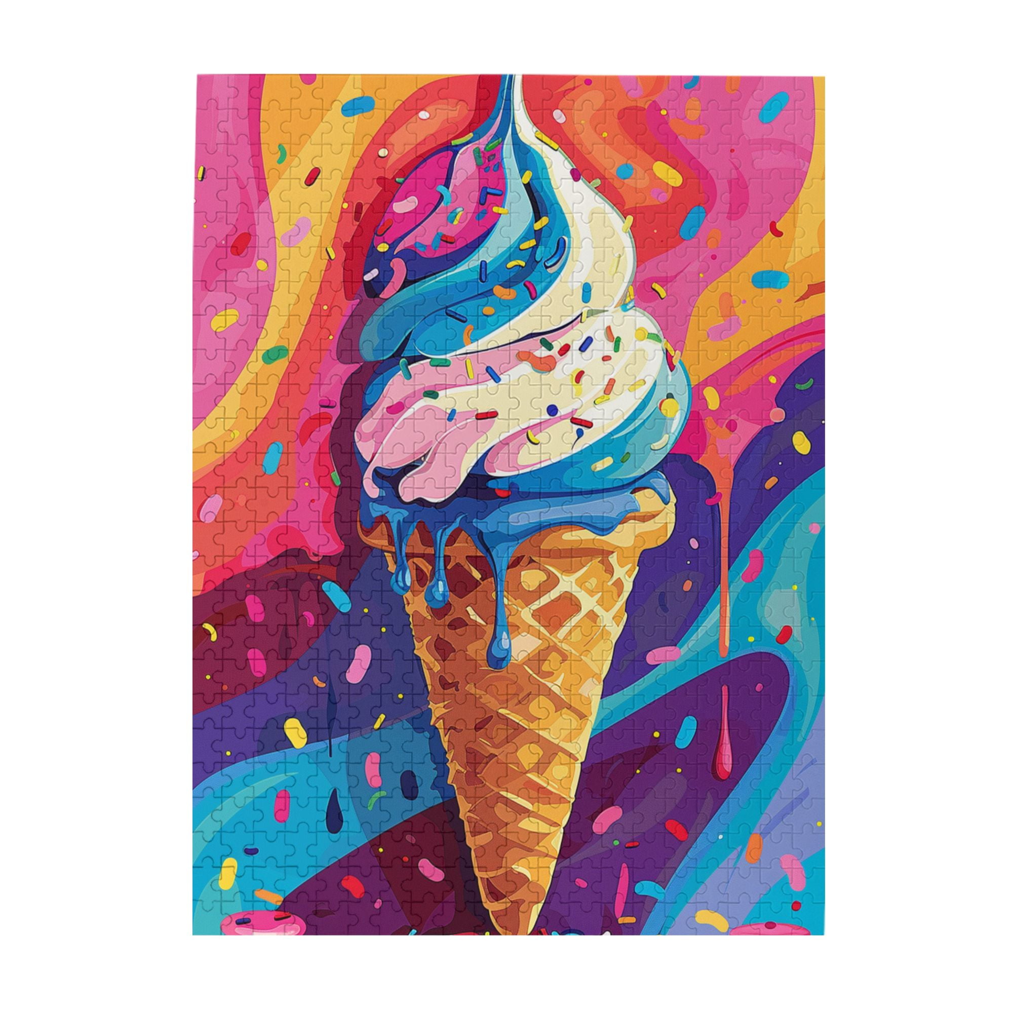 500 pcs jigsaw puzzles 500 pieces Ice cream cone,Creative Activity ...